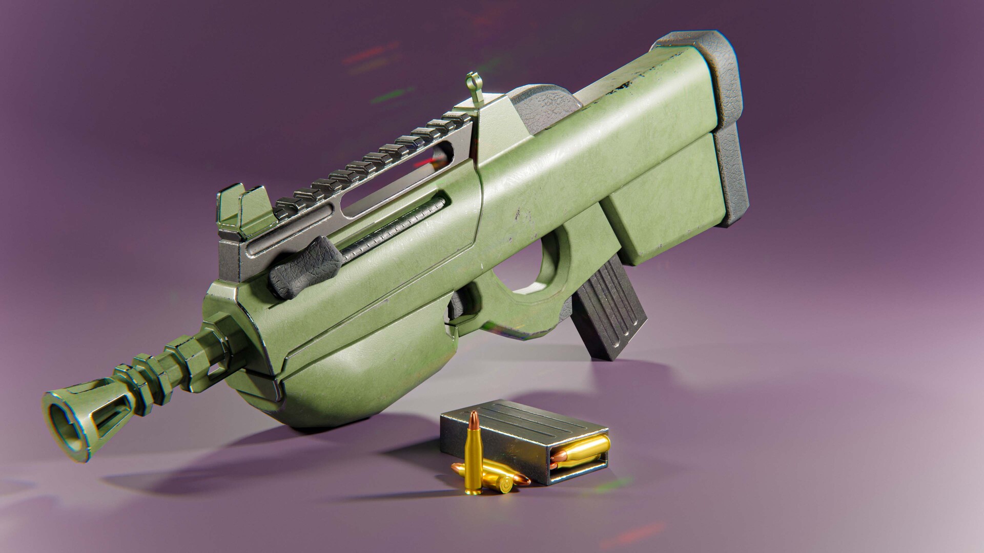 ArtStation - FN F2000 stylized game asset