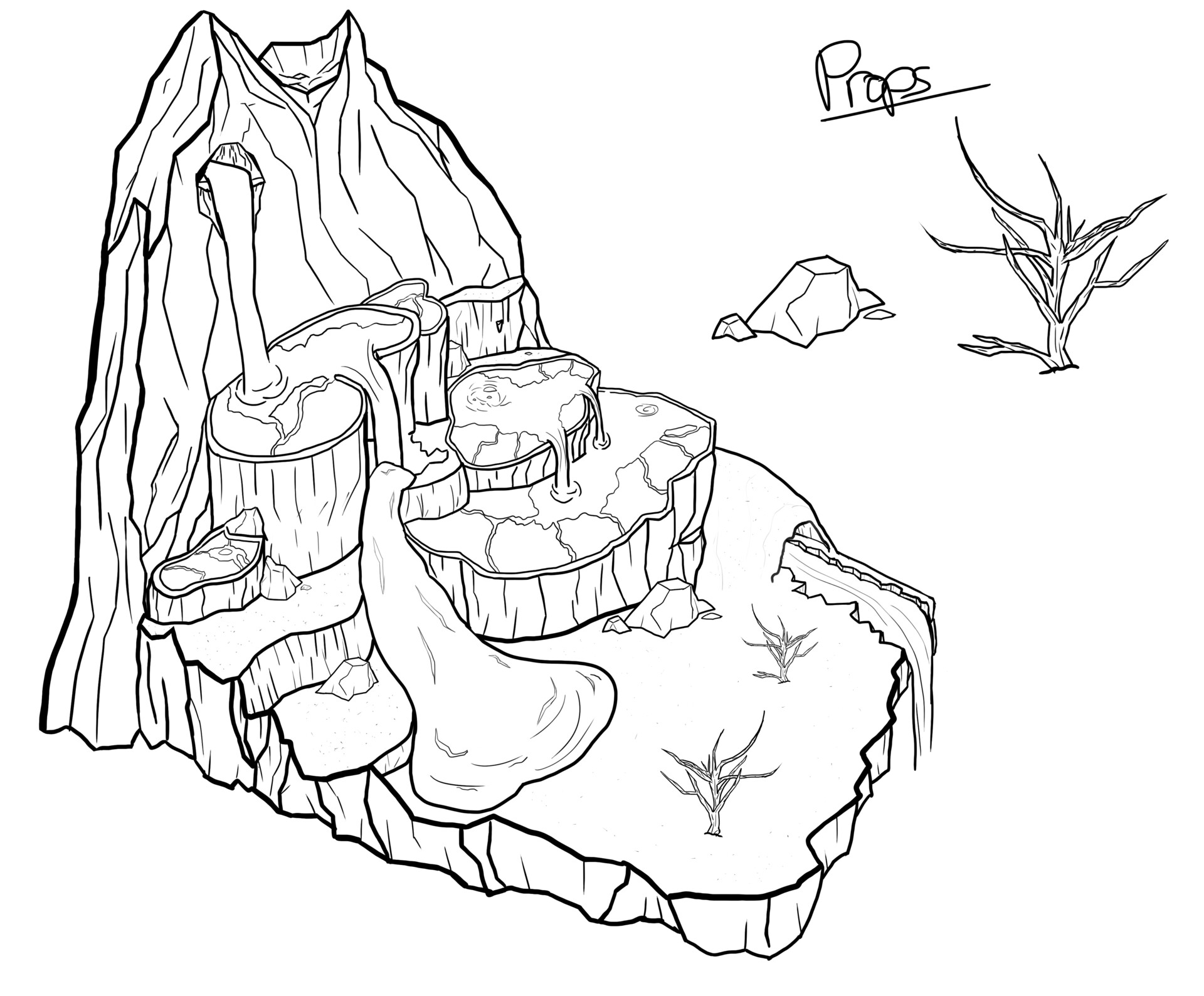 plateau coloring page