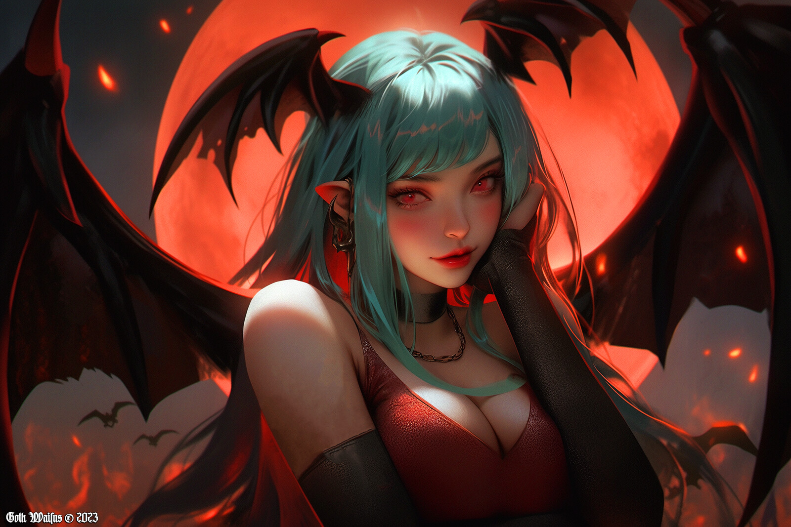 Goth Waifus - Morrigan Aensland #2