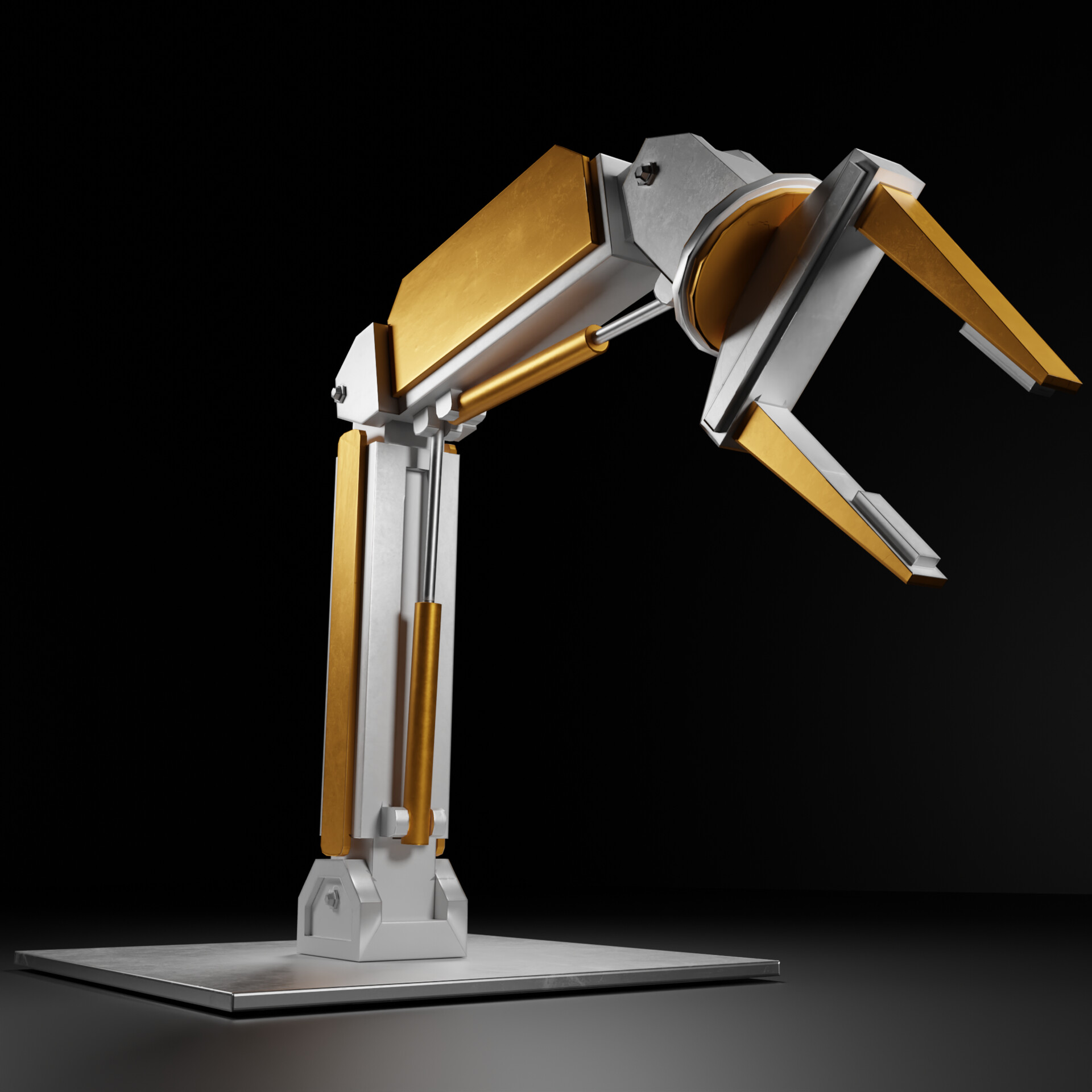 CÜNEYT ÖKCÜ - Baked and Textured Robotic Arm Rig