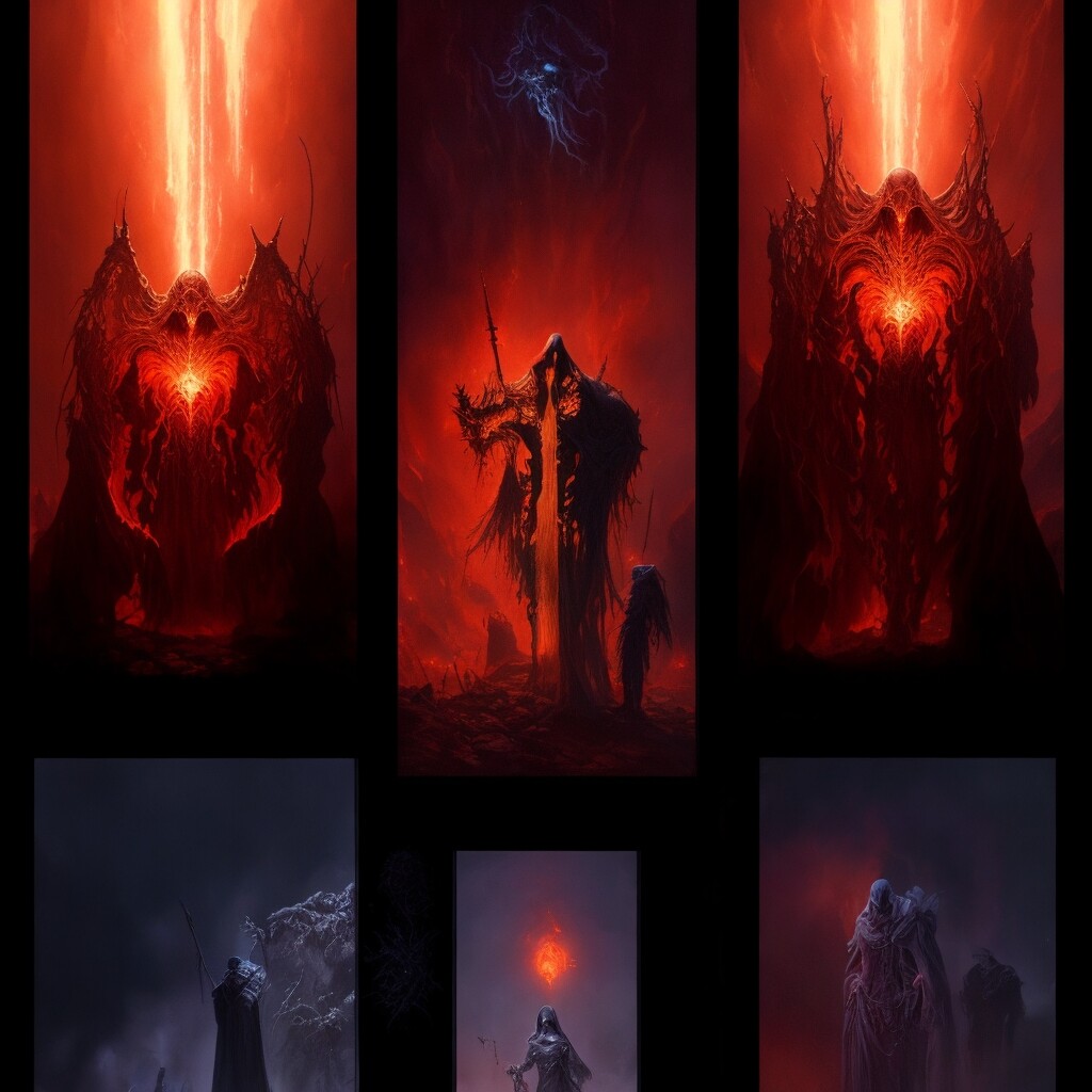 Dennis Norwood - THE DEMON WORLDS - Demons - Guides - Horrific - Gothic