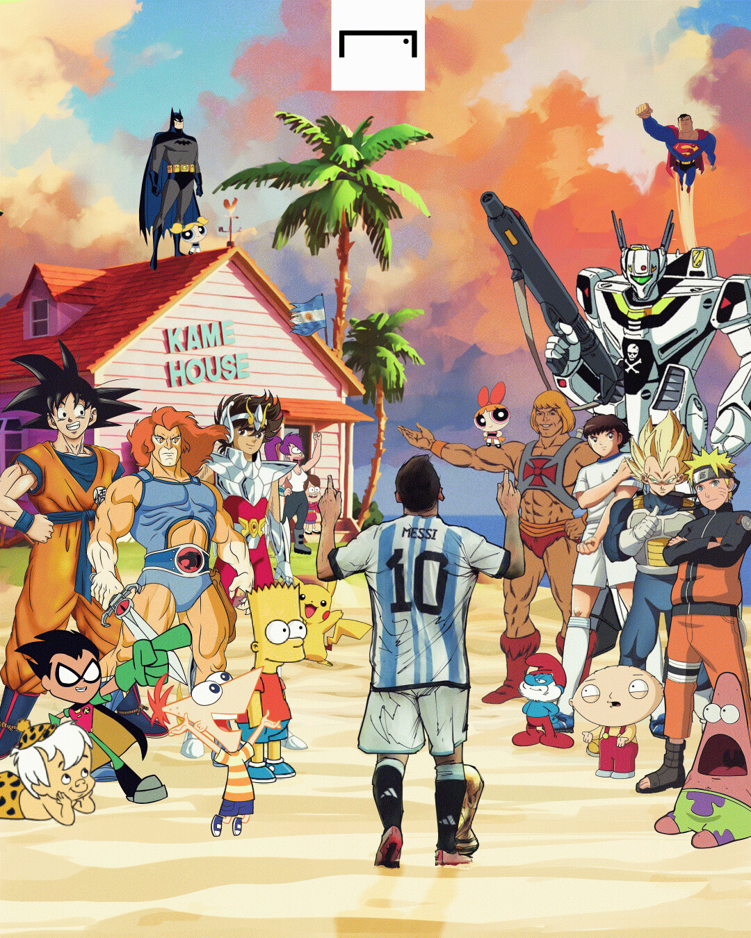 ArtStation - Messi Cartoons Celebration