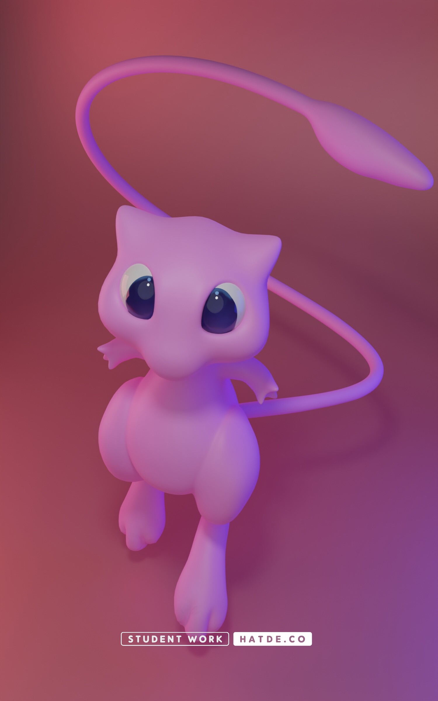 ArtStation - Pokemon Mew - Personal Projects - Student Work 2020