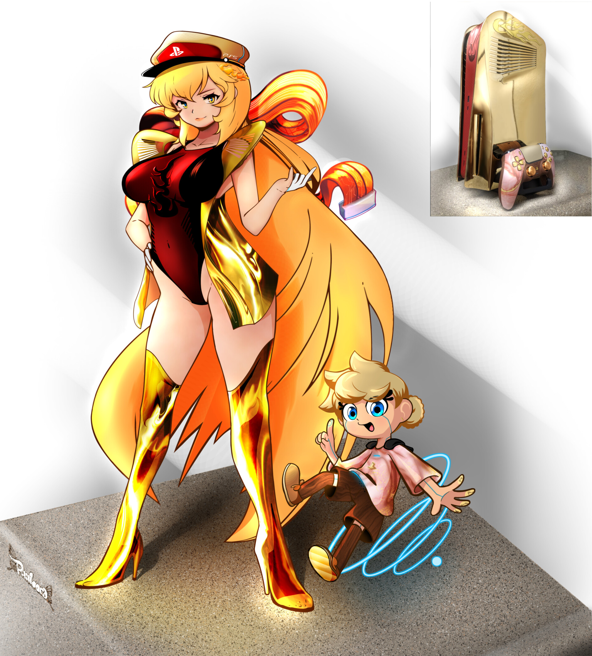 ArtStation - Golden PS5-chan Bundle