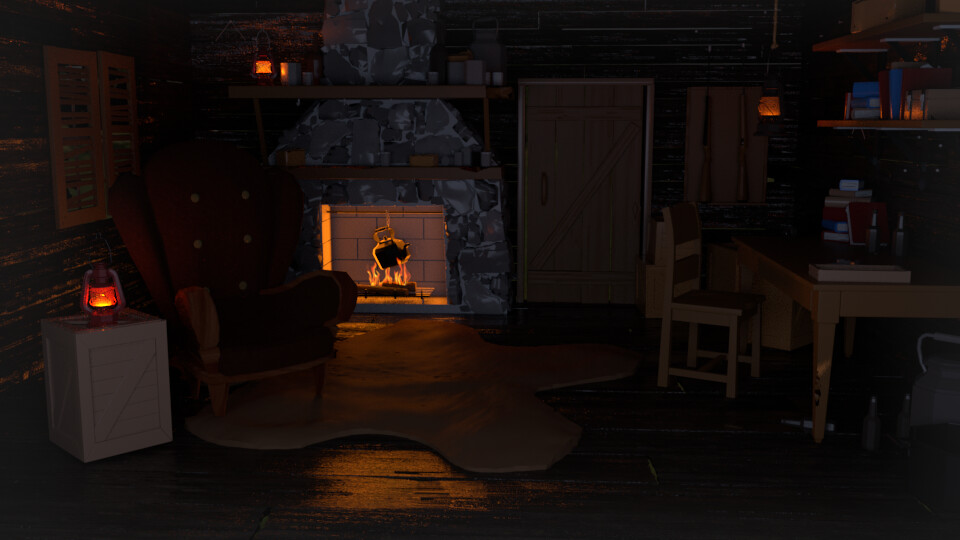ArtStation - Cabin beauty shot