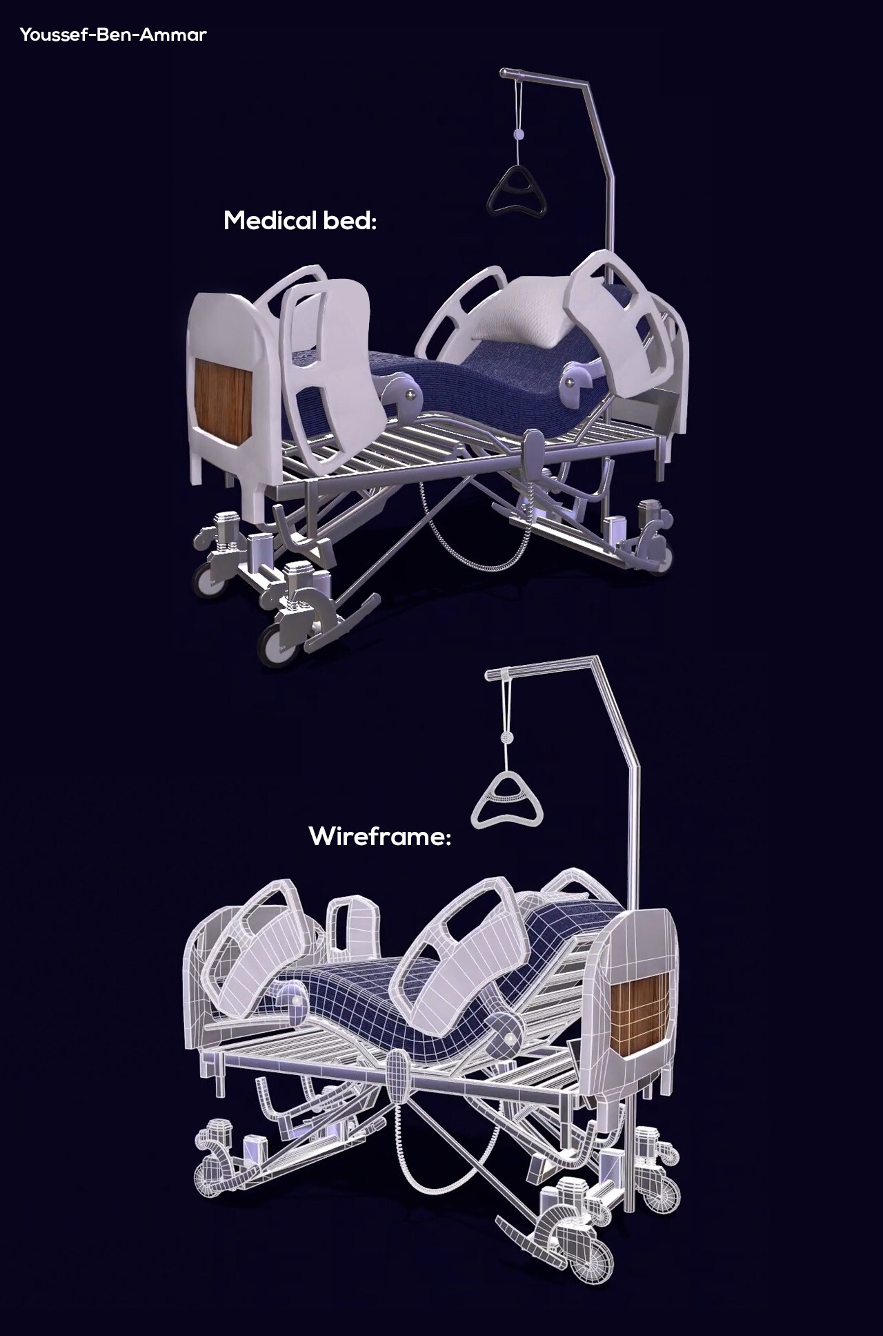 ArtStation - Medical bed modeling
