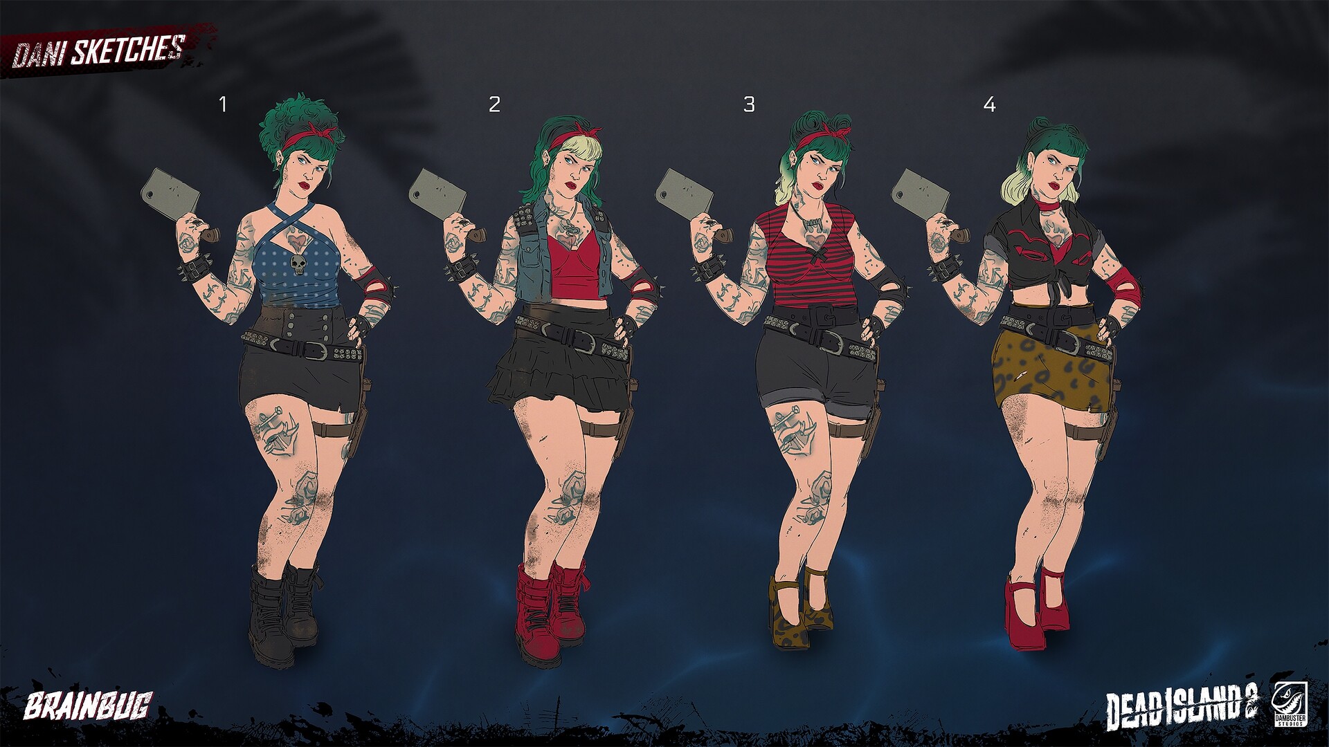 Brainbug Design - Dead Island 2 - Character Concepts