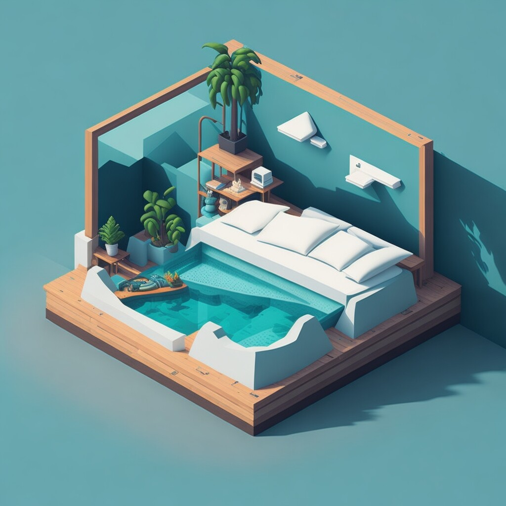 ArtStation - Isometric Home (Concept art)