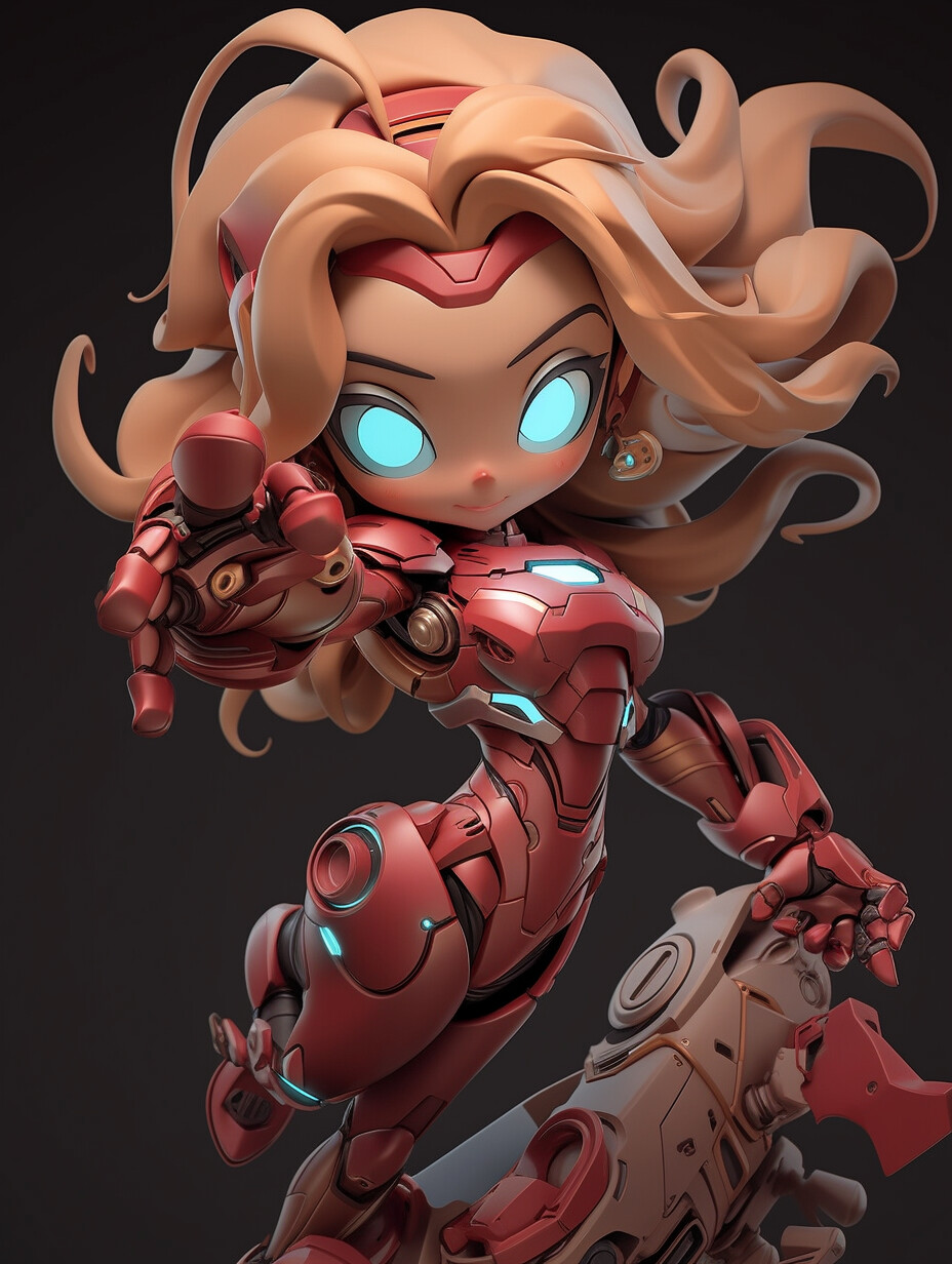 ArtStation - Female Impression Avengers Pop Mart Concept