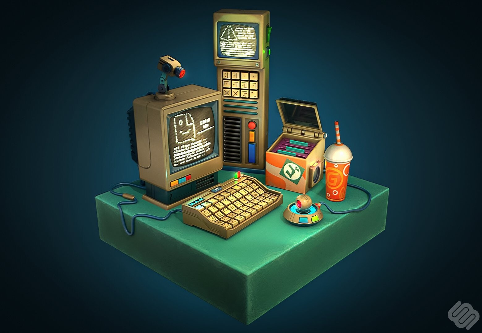 ArtStation - Glitch the computer