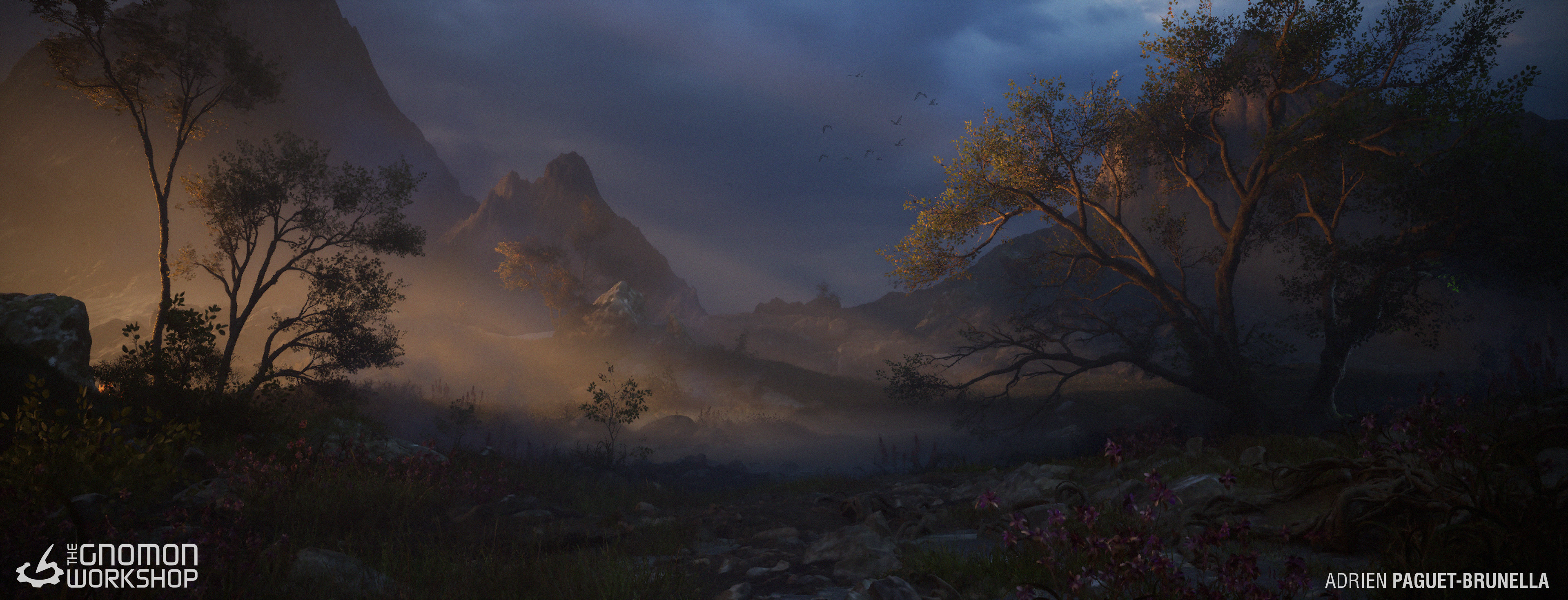 Adrien Paguet-Brunella - The Gnomon Workshop : Creating a Swamp Scene ...