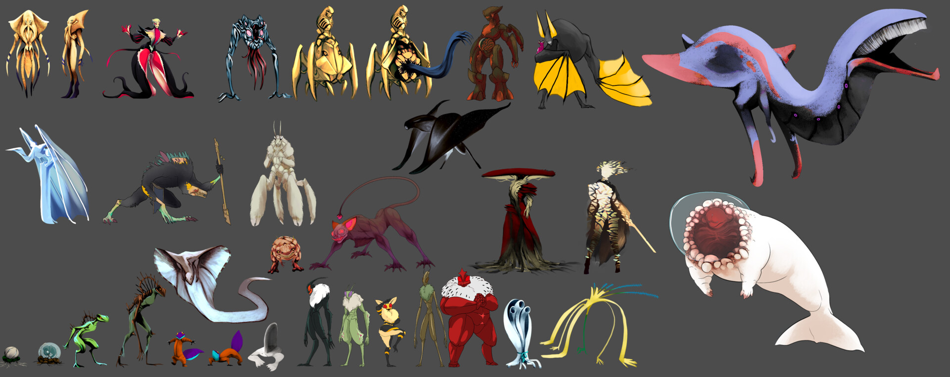 ArtStation - OTIB - Alien designs and idea