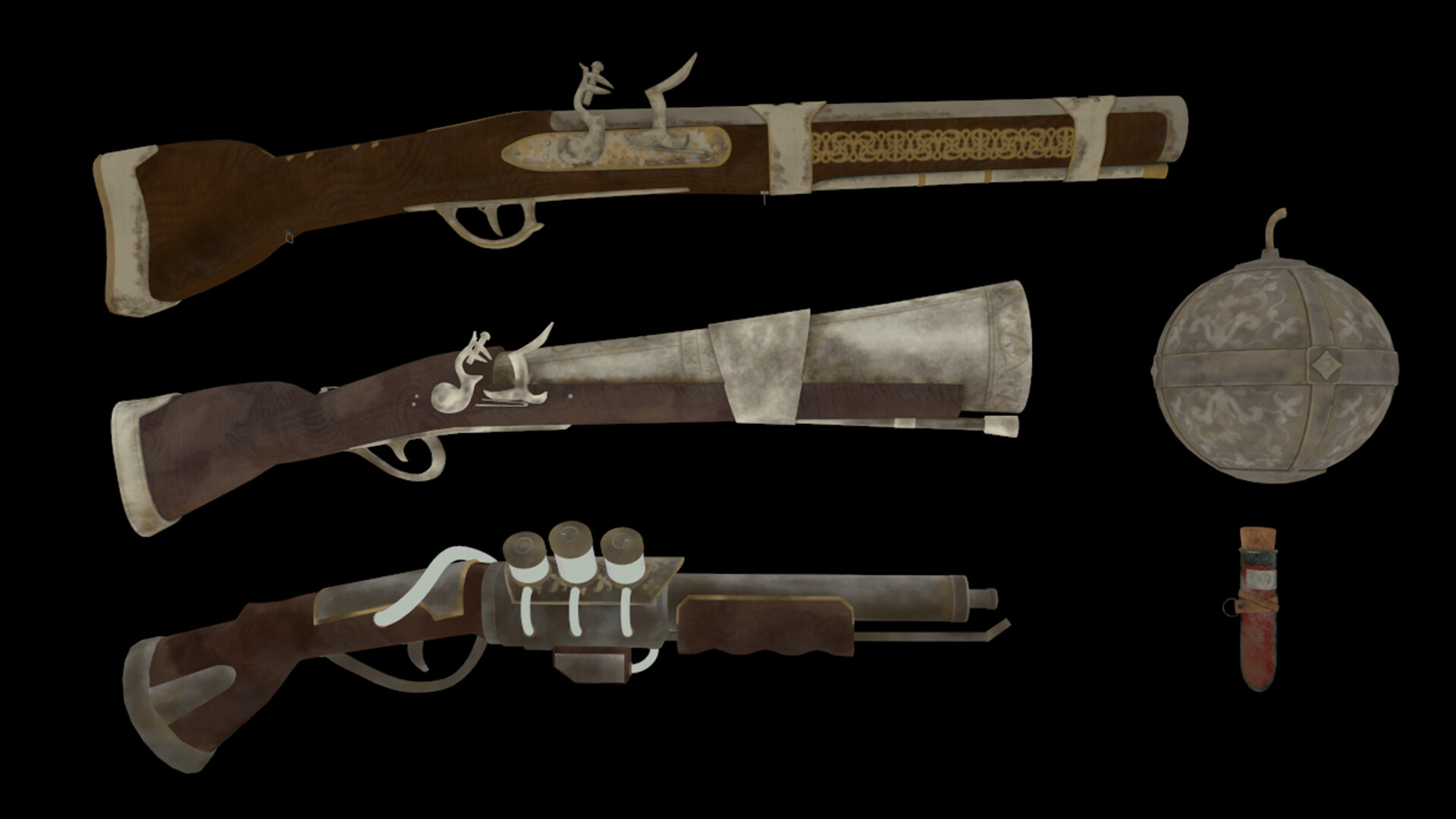 Alice Emerit - Age of Powder - Weapons