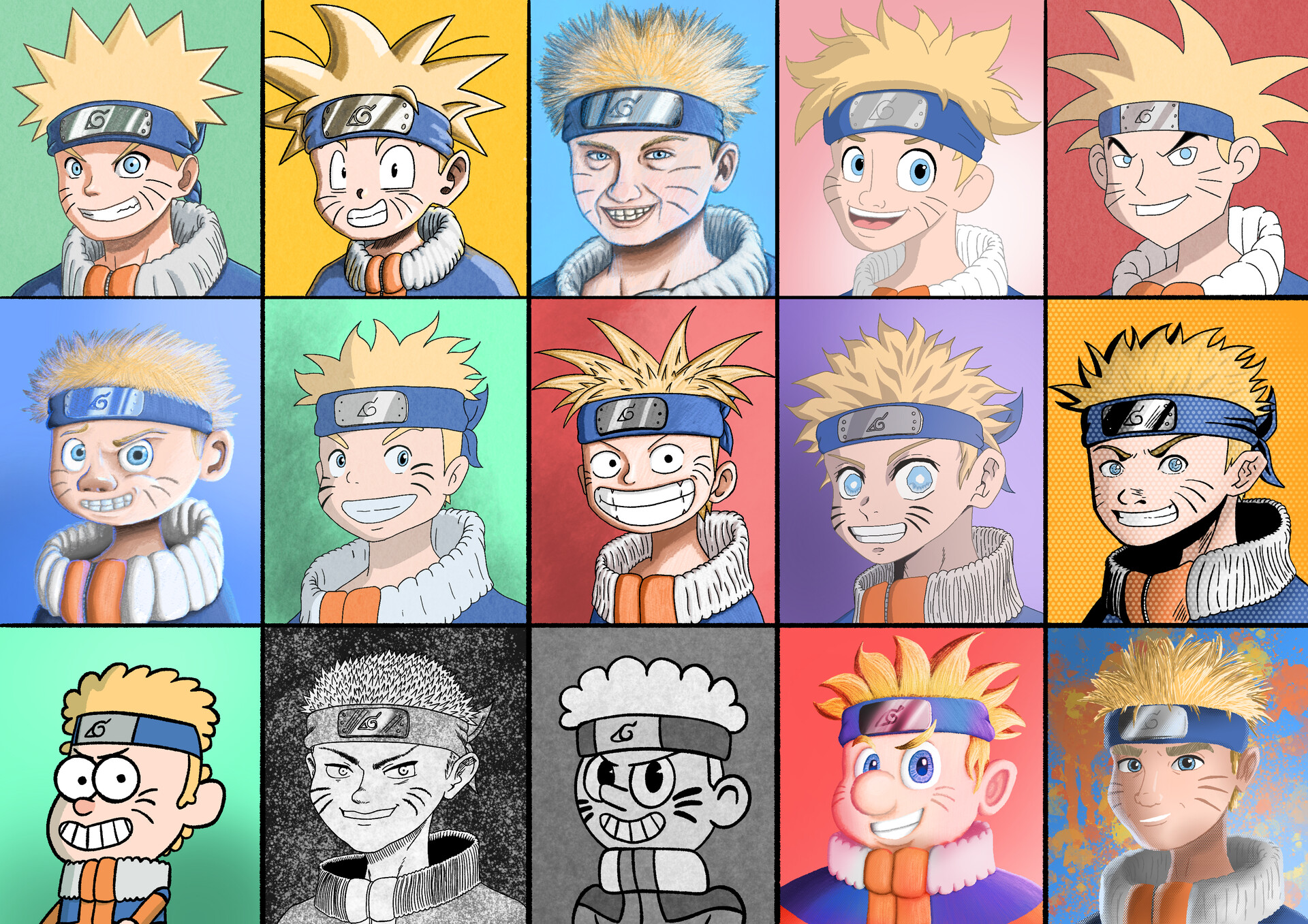 how to draw in the style of naruto