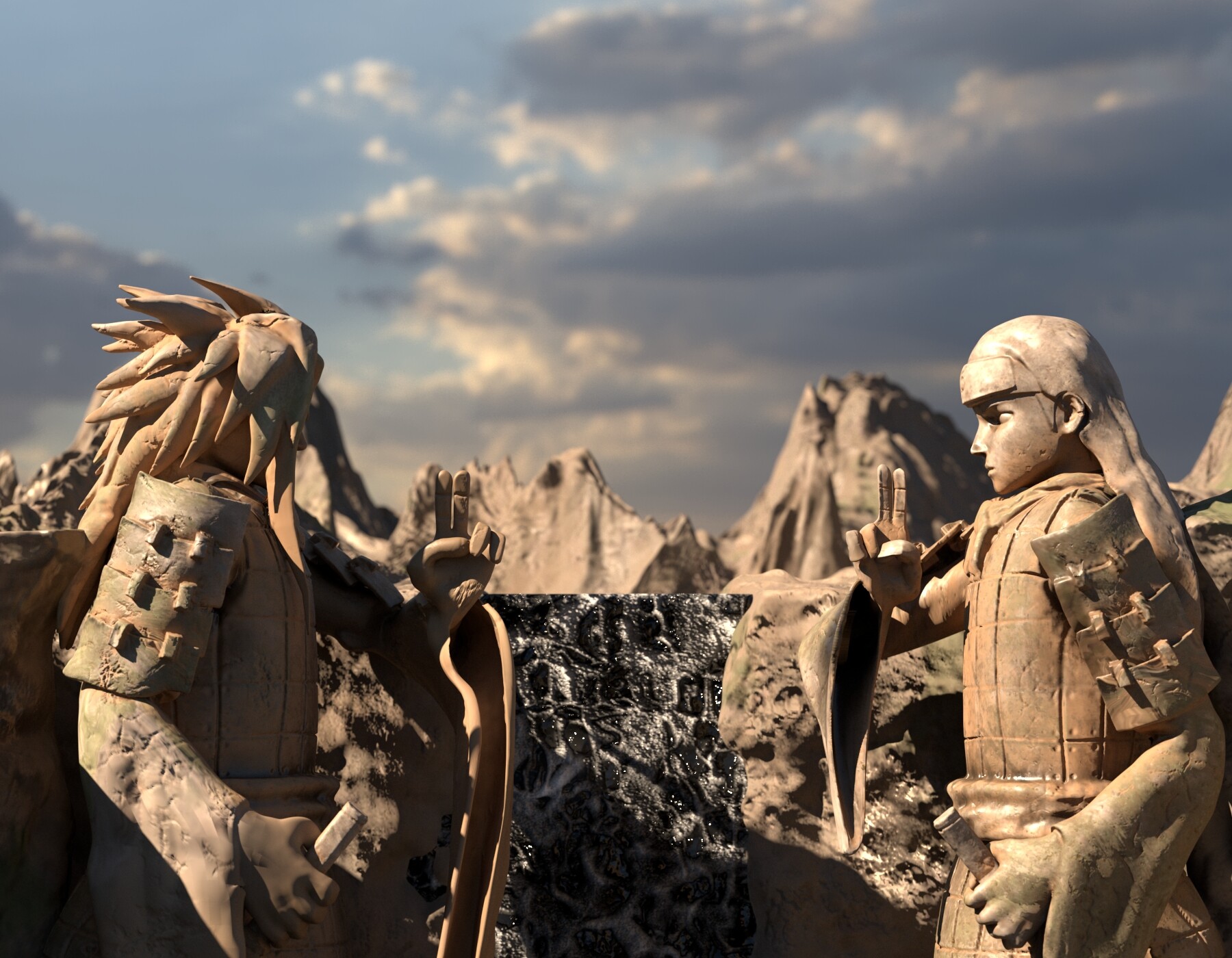 ArtStation - Harshirama senju and madara uchiha statue ( valley of the ...