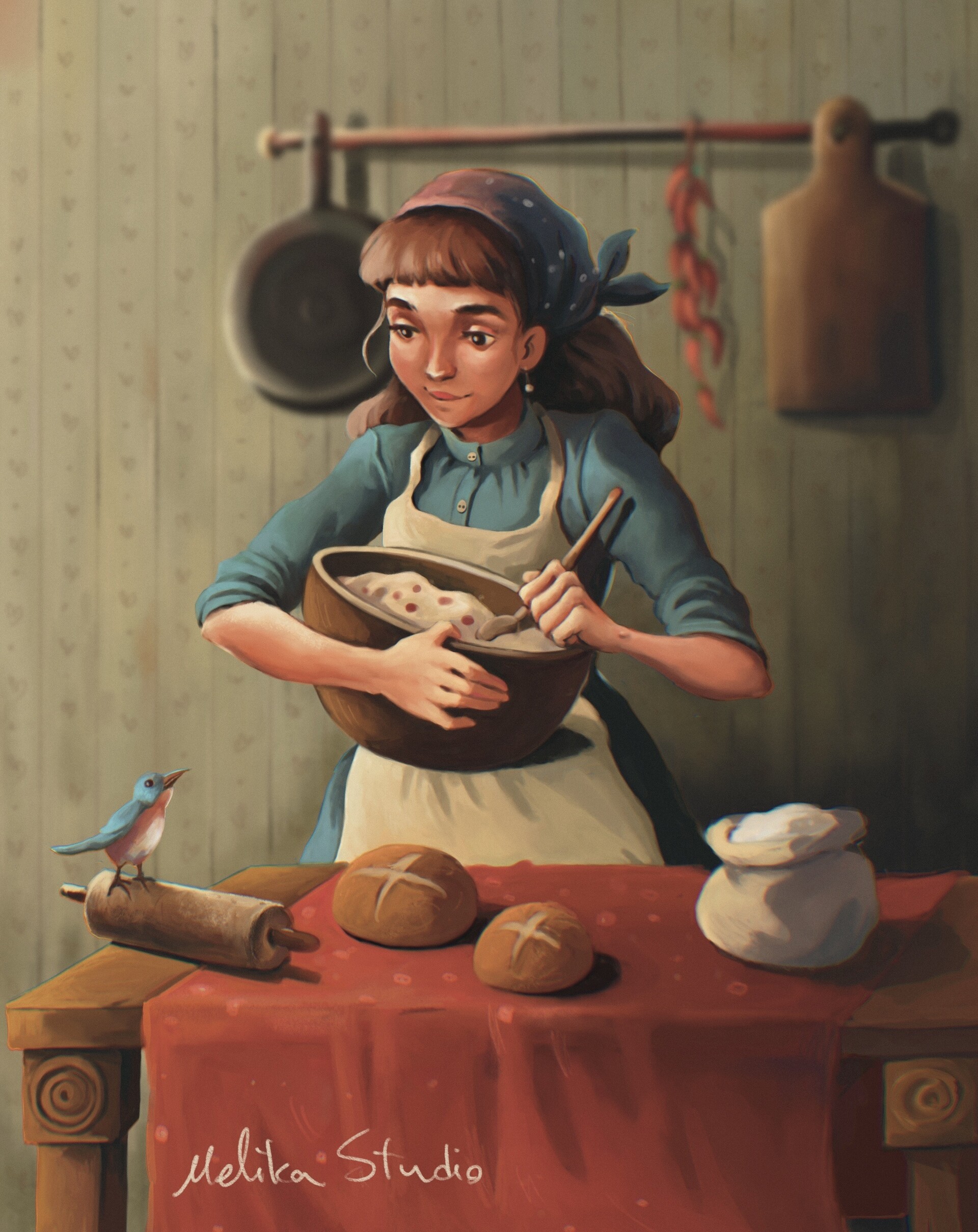 ArtStation - Baking bread