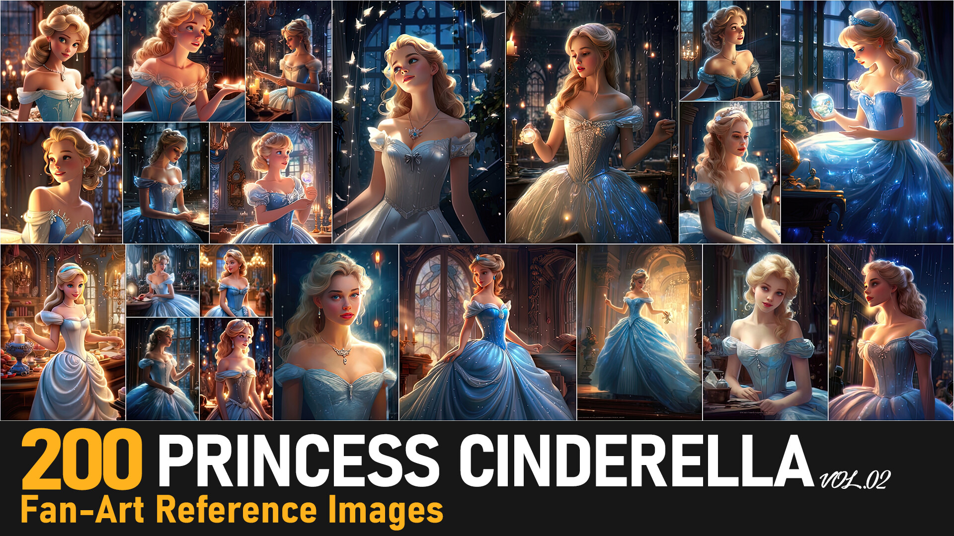 Vio - Princess Cinderella VOL.02| 4K Reference Images