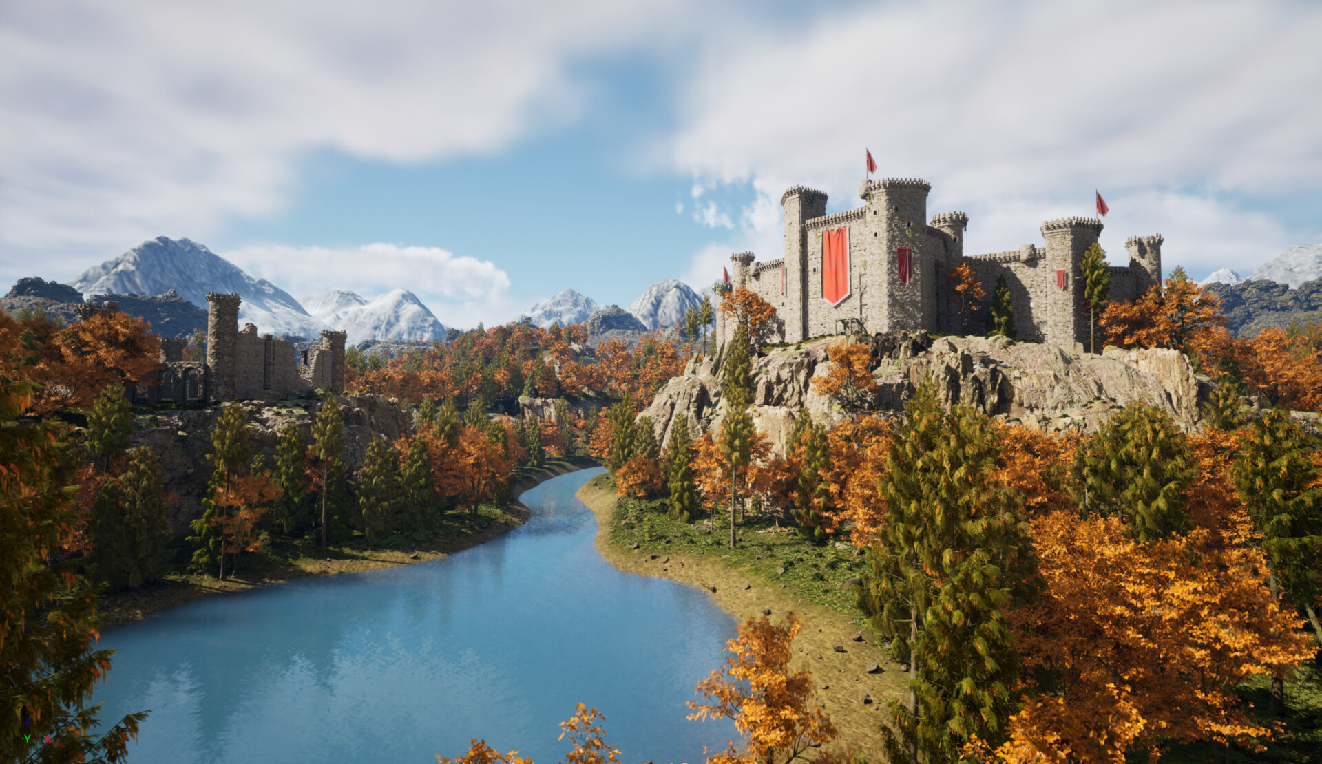 ArtStation - Lonely castle in the forest