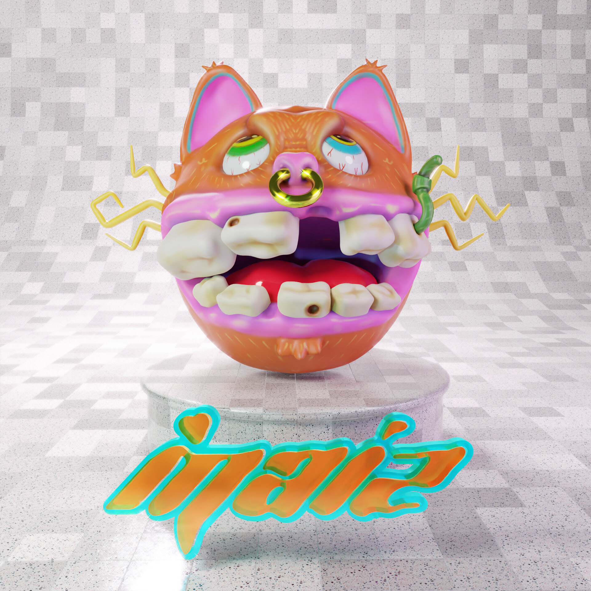 ArtStation - Maíz: The Junkie Cat