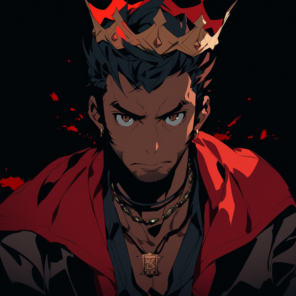 Dominic TT - Anime Portrait NFT style - King