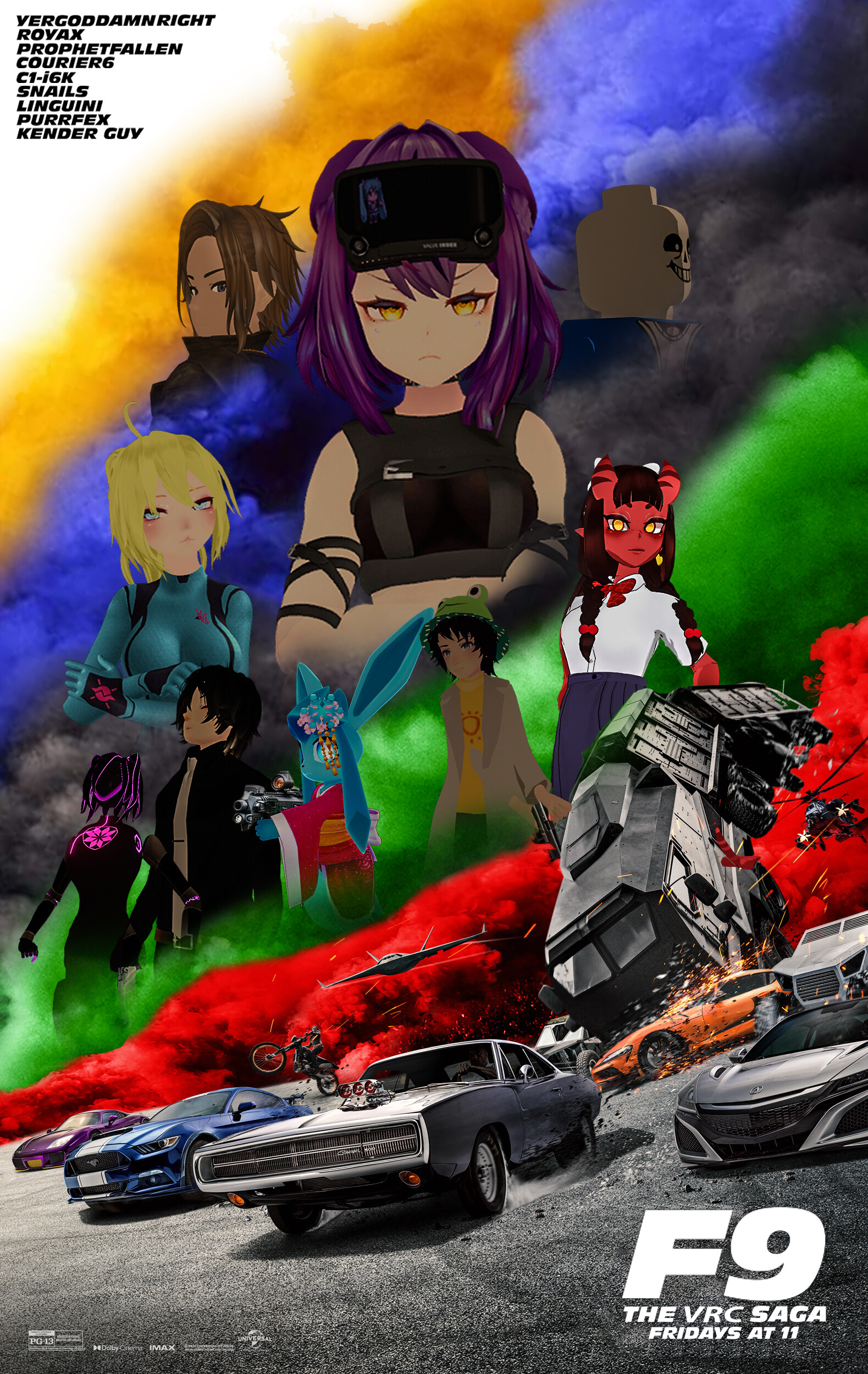 ArtStation - Furious 9 VRChat poster
