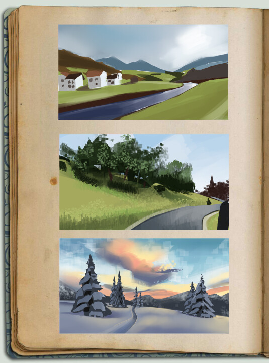 ArtStation - landscape study