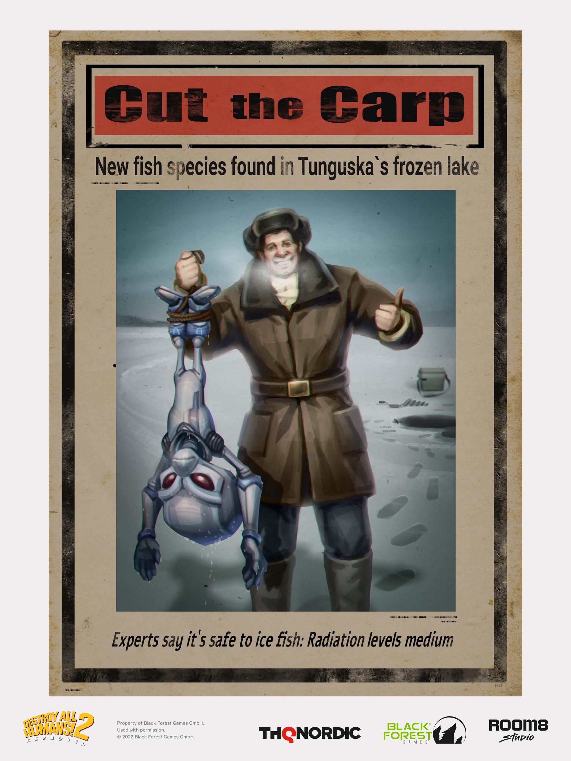 Room 8 Studio - Portfolio - Posters (Destroy all Humans! 2)