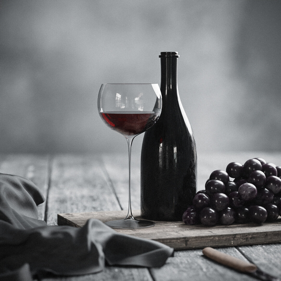 ArtStation - The Vintage Wine Glass