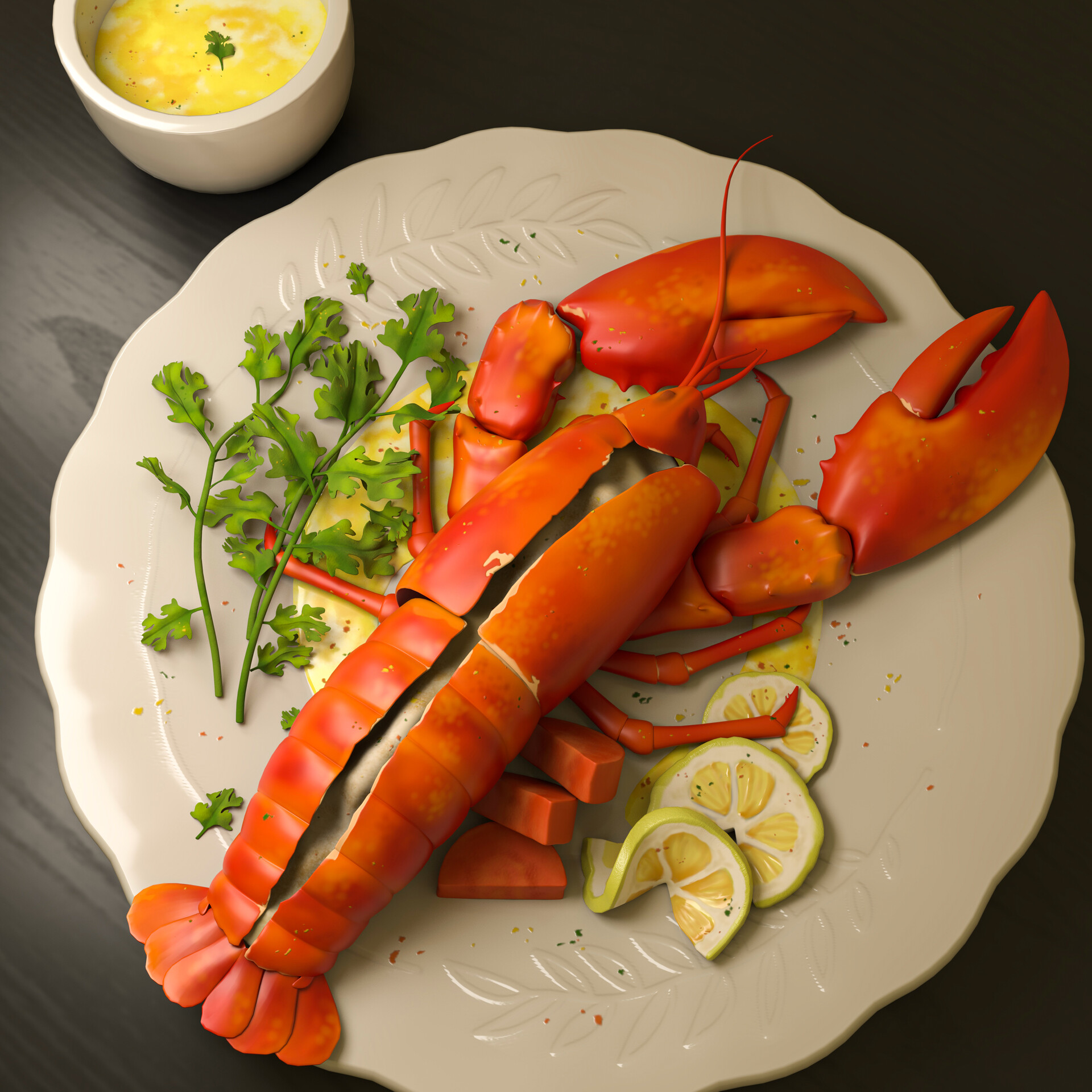 ArtStation - Lobster Dish