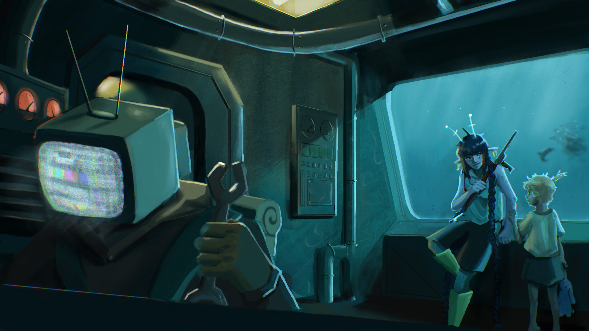 ArtStation - Concept Splash Art, Smudge and Static