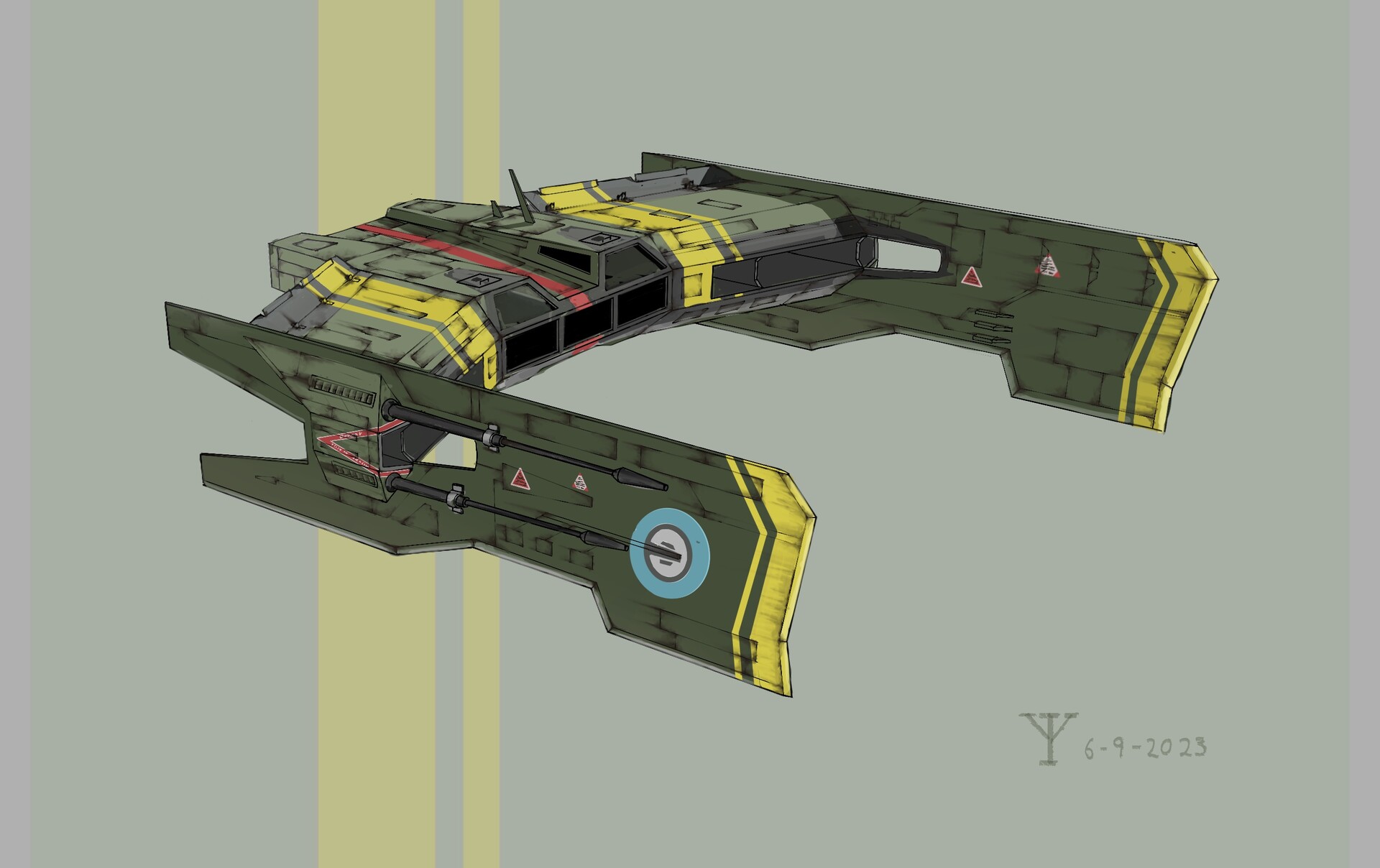 ArtStation - Sci-fi ship design