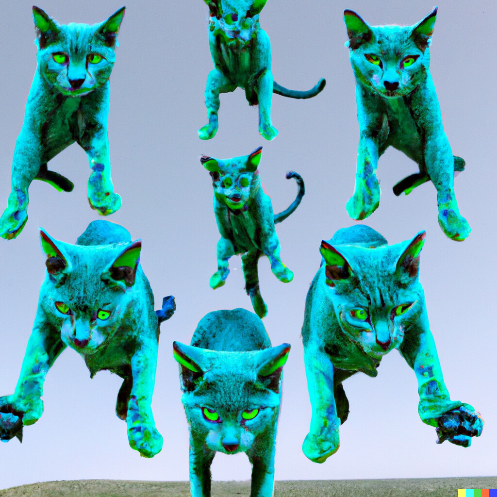 ArtStation - Alien Green Cats