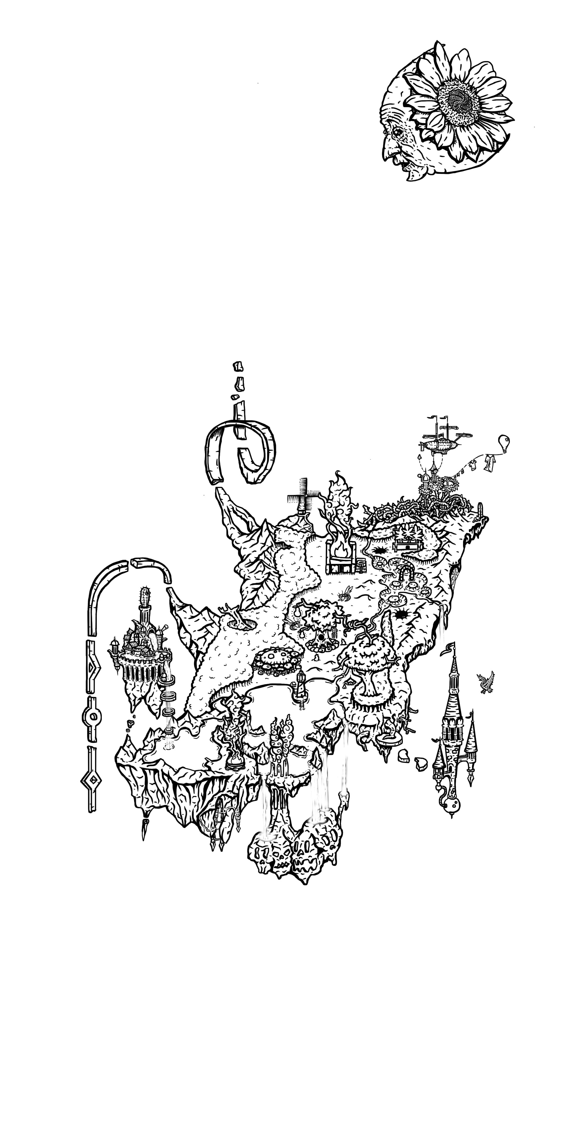 ArtStation - Gyardigon - Reimagining my Backyard as a Fantasy Map (Work in Progress)