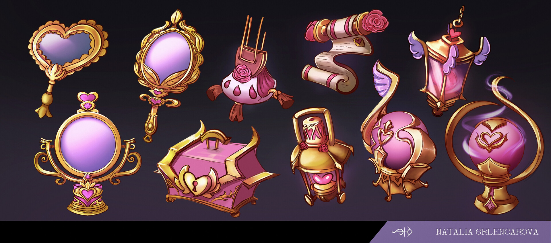 ArtStation - Props - Love and Hearts