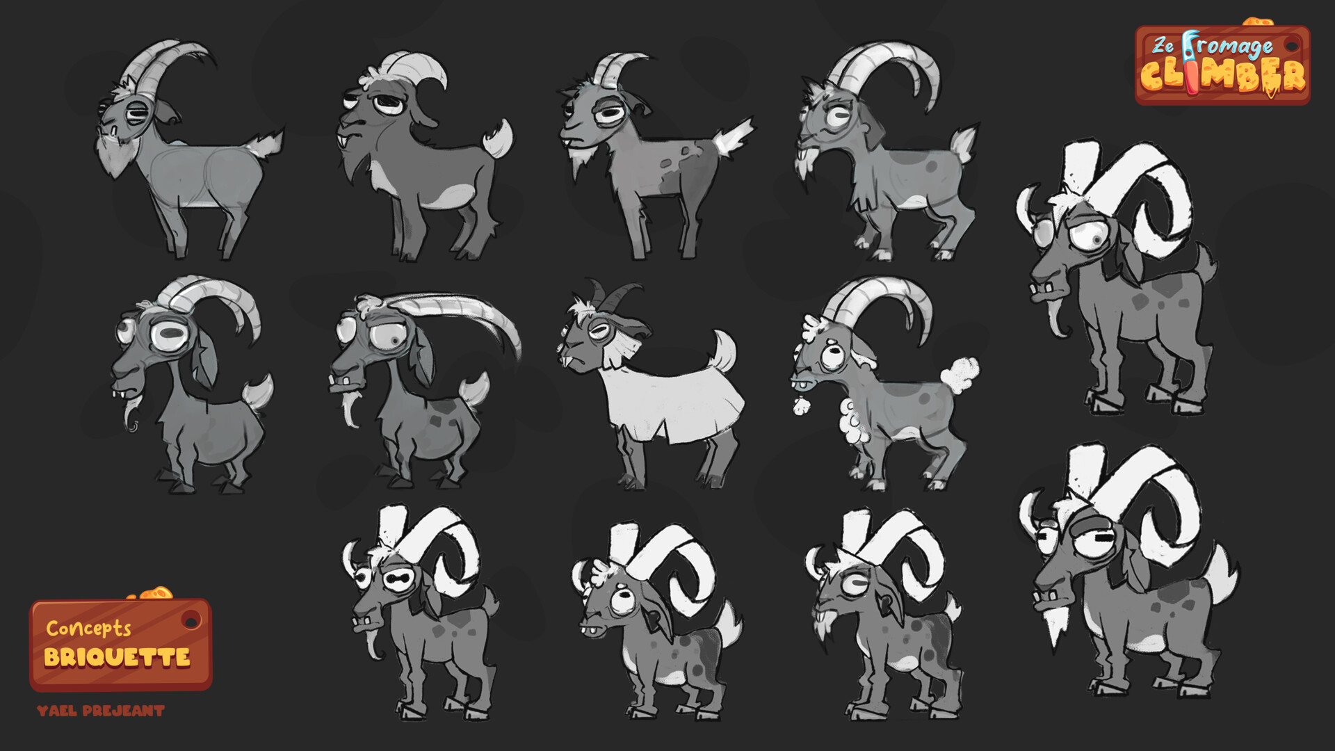 Yaël Préjeant - Ze Fromage Climber - Briquette the goat