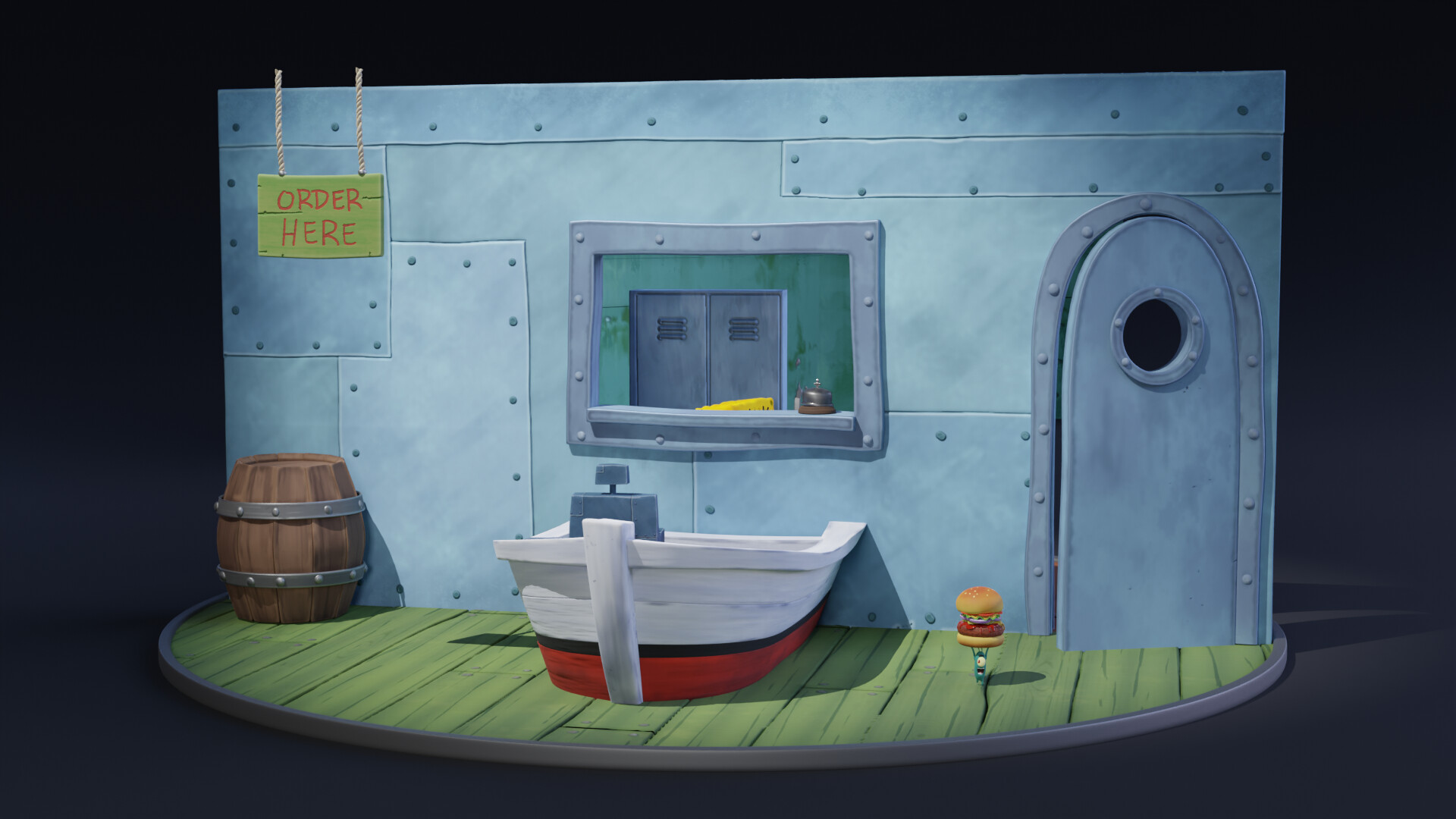 krusty krab interior design