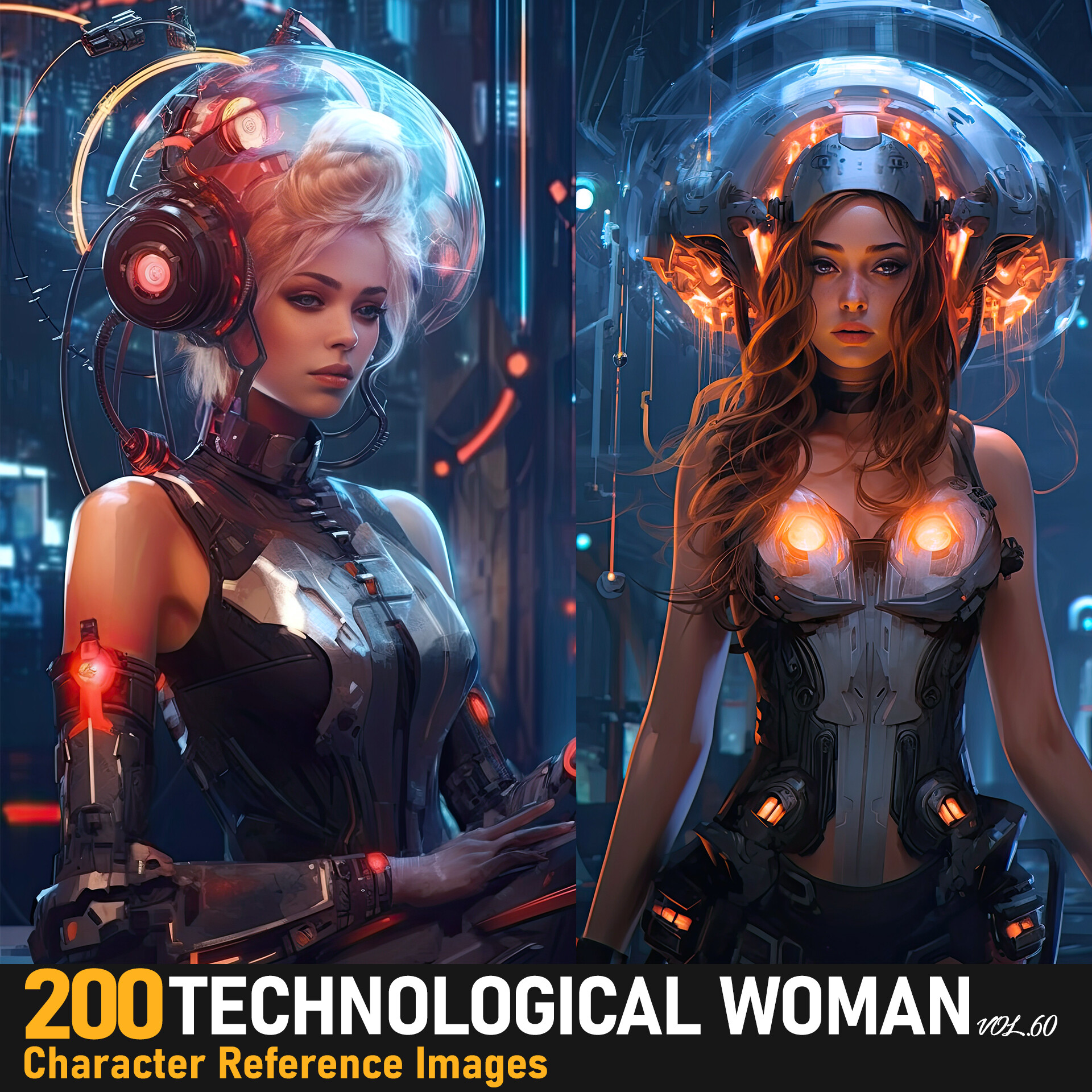 ArtStation - Technological Woman VOL.60|4K Reference Images
