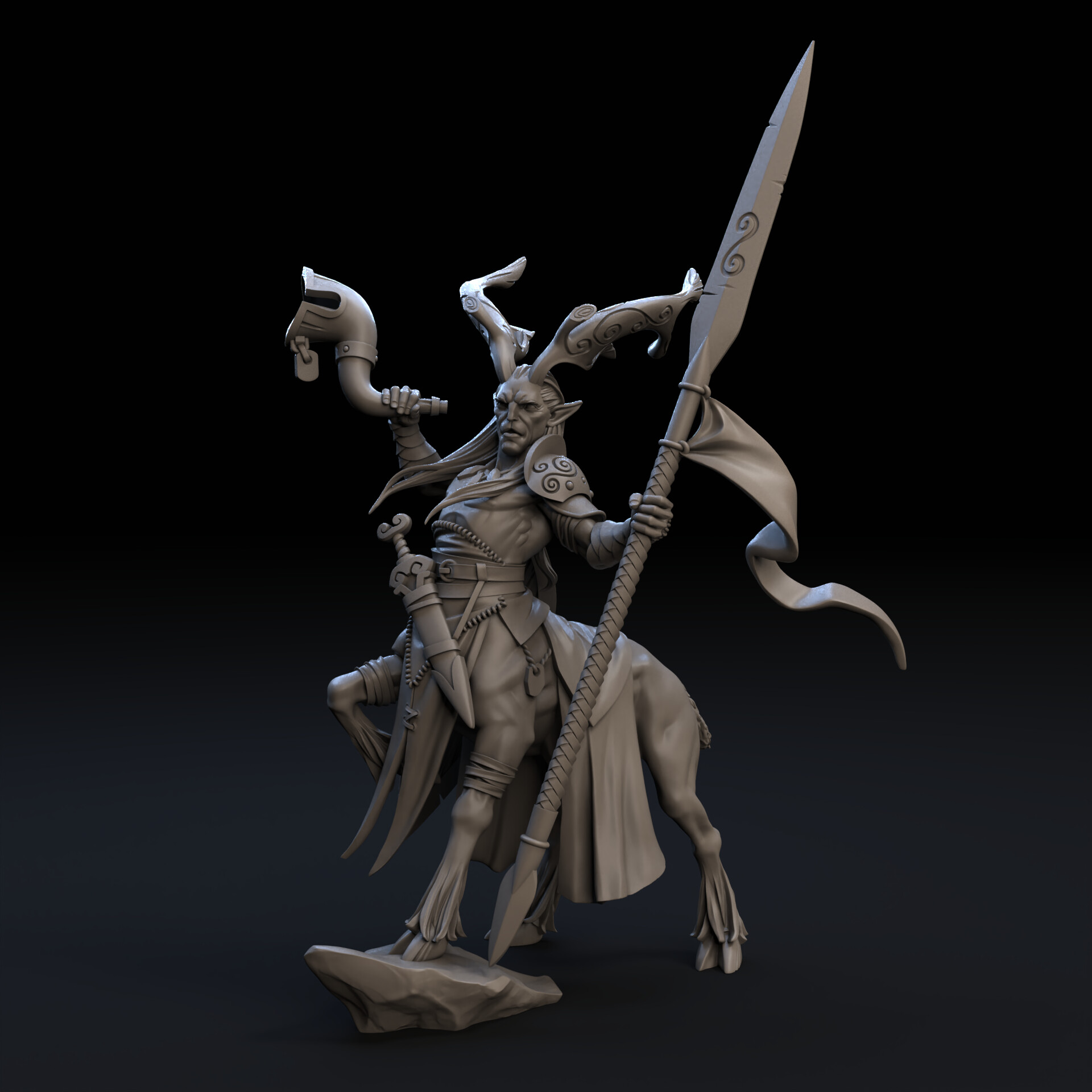 ArtStation - Centaur (Wood Elves Hero)