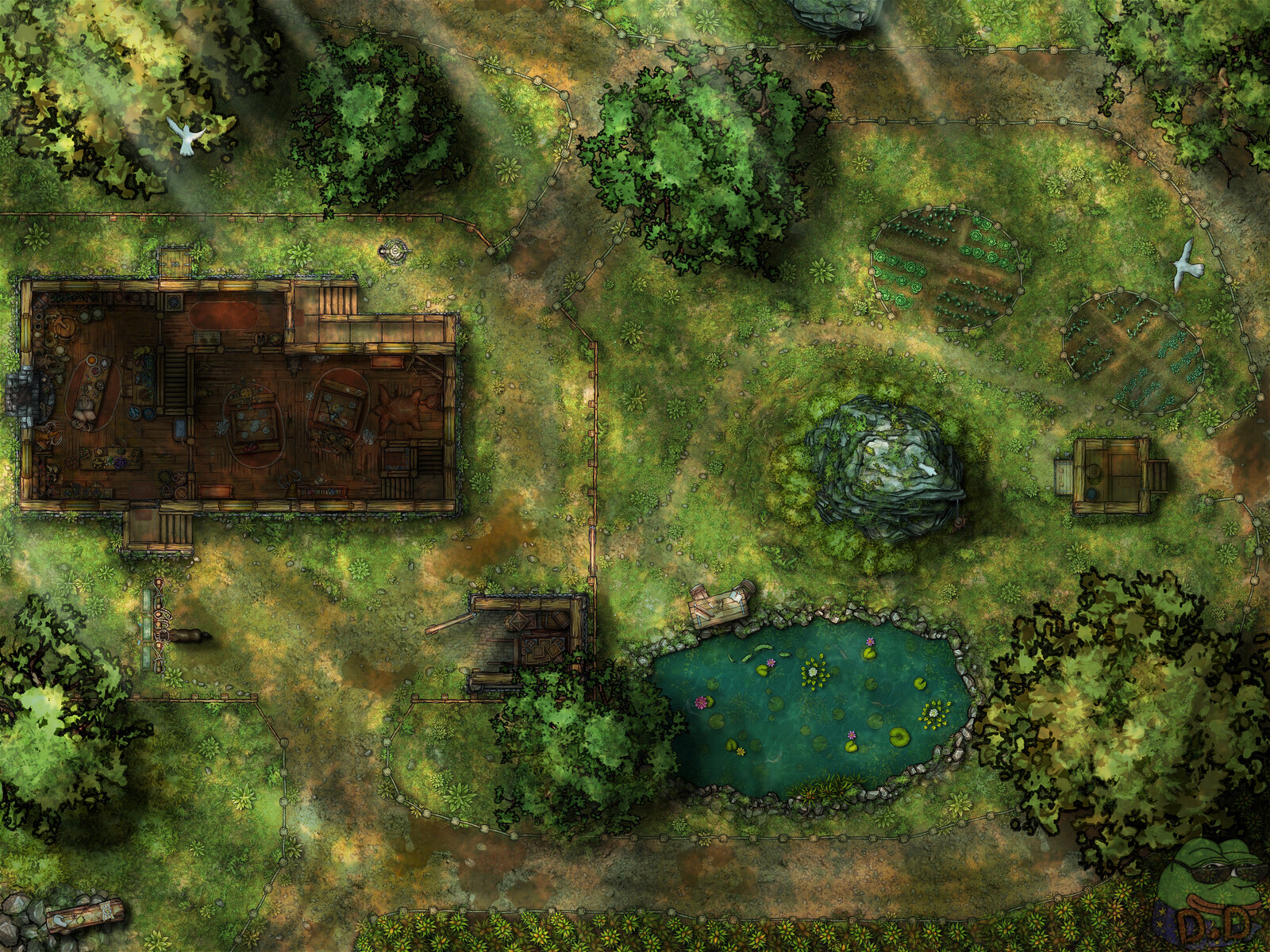 Detailed Dungeons - Butterskull Ranch (Farmhouse) (First Floor) (Day)