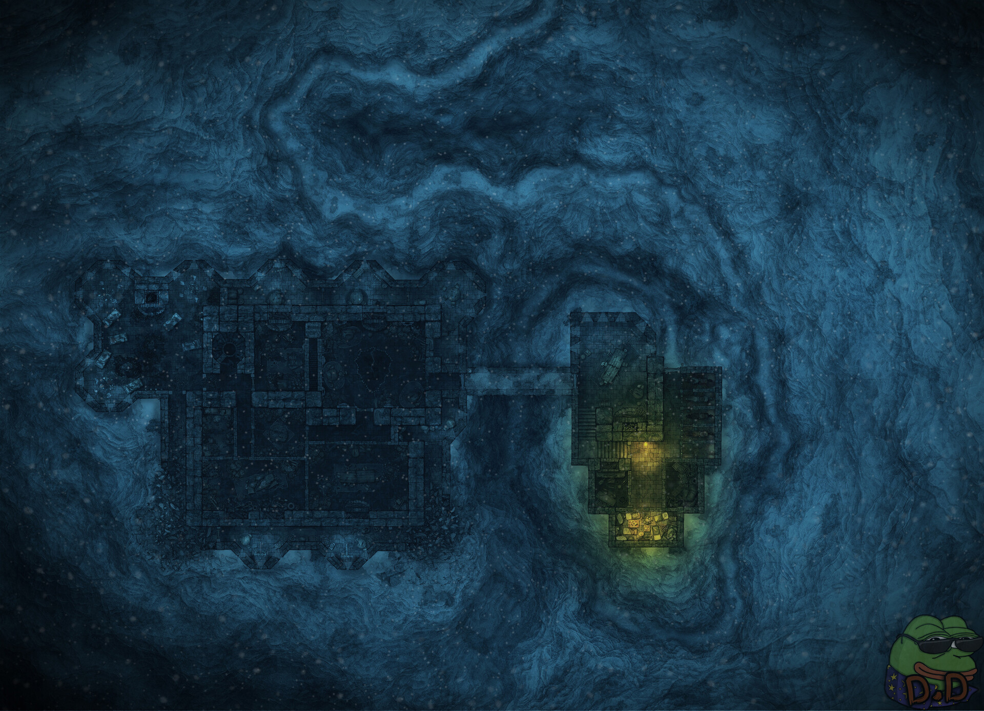Detailed Dungeons - Icespire Hold (1st floor) (Night)