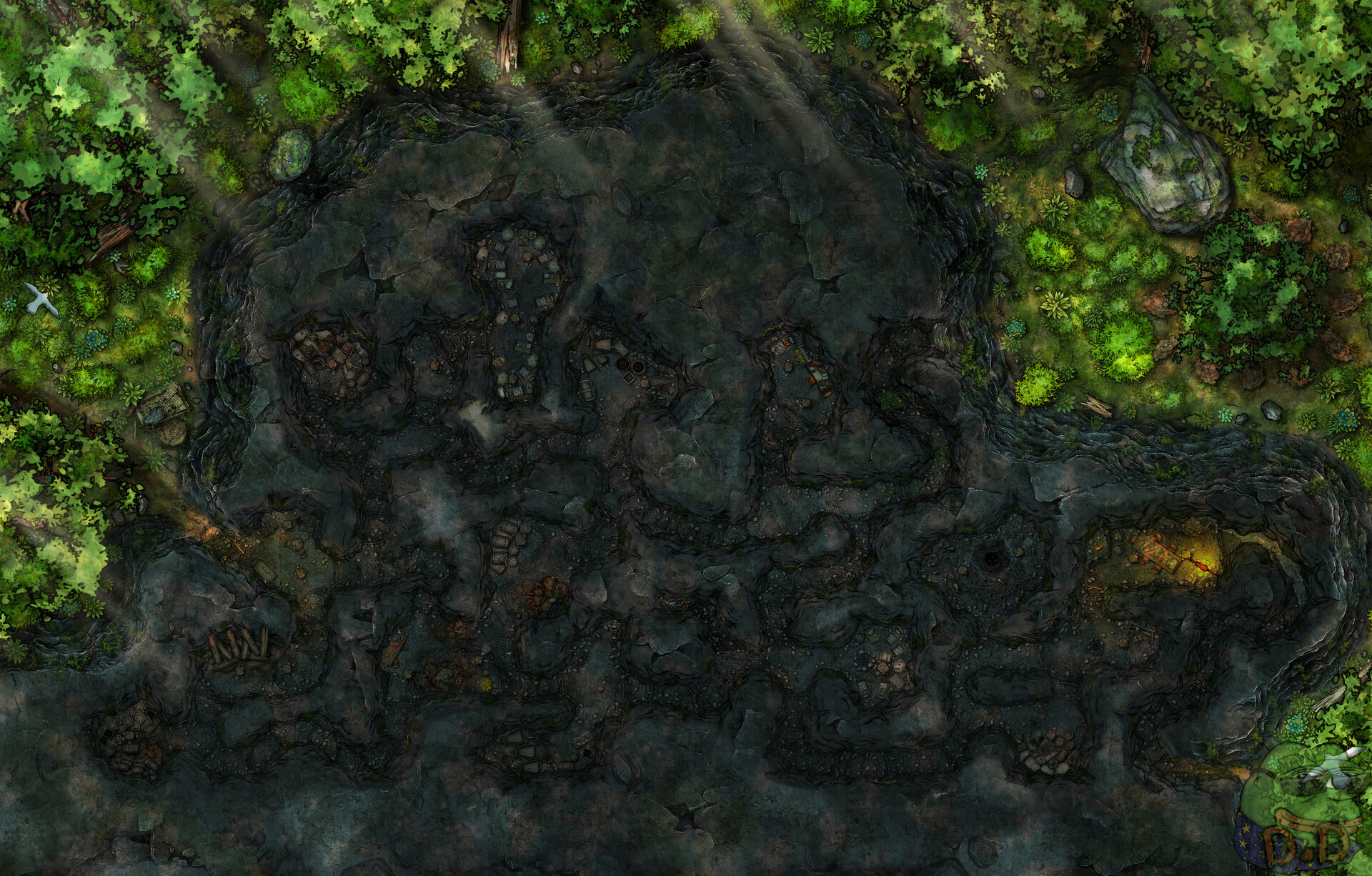 Detailed Dungeons - Mountain's Toe Gold Mine (Day)