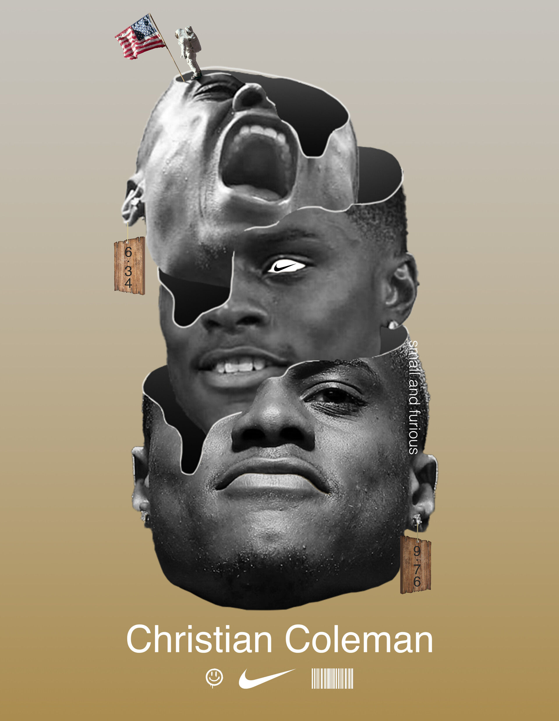 ArtStation - Poster of Christian Coleman