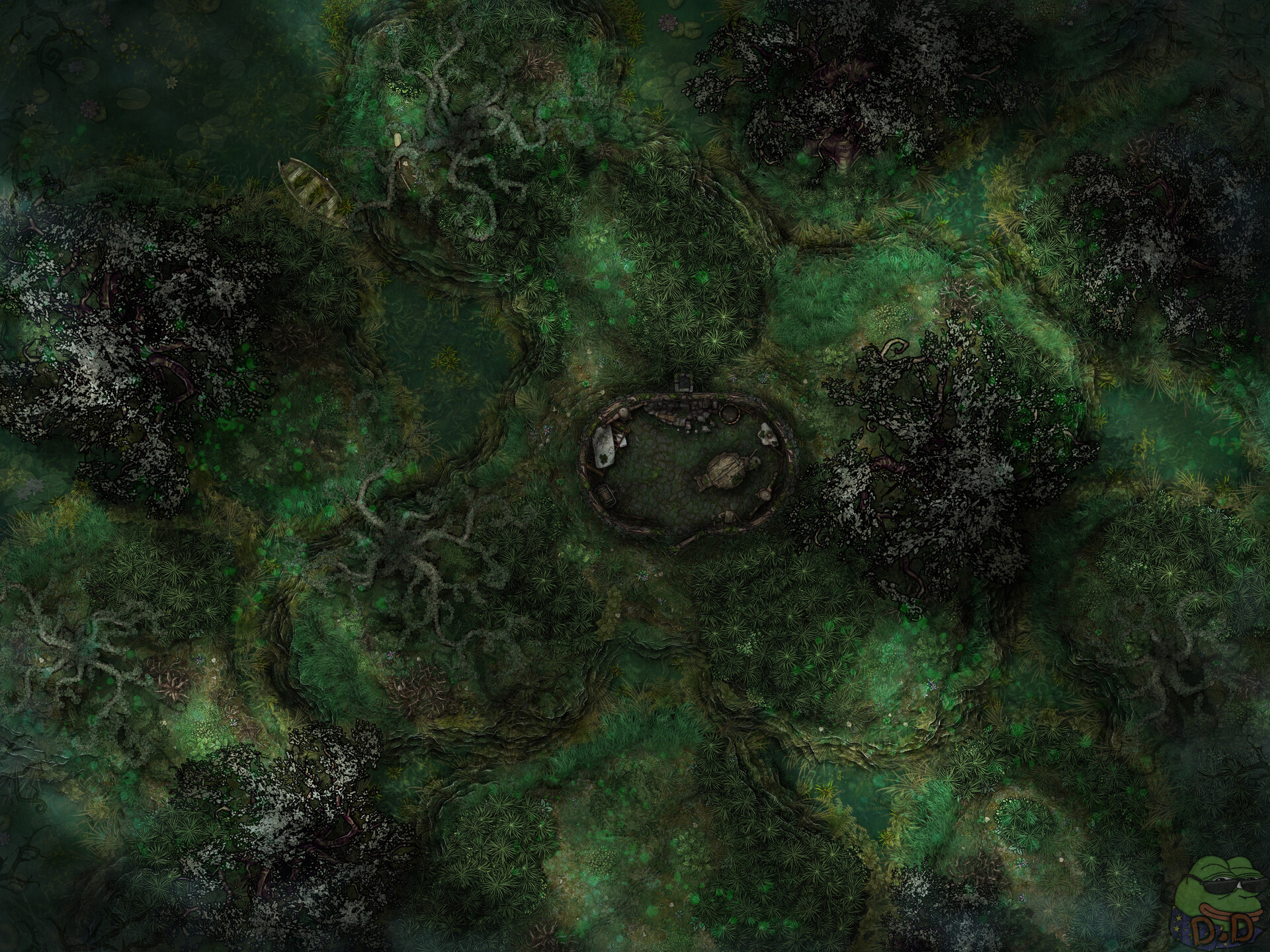 ArtStation - Swamp Cabin (Day)