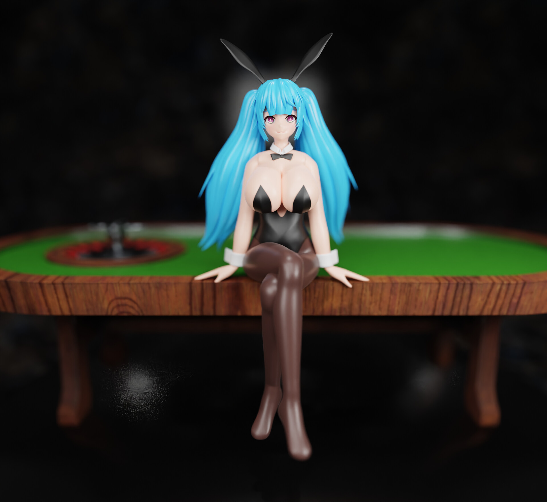 초보살려어어 - BunnyGirl-Figure_Rendering
