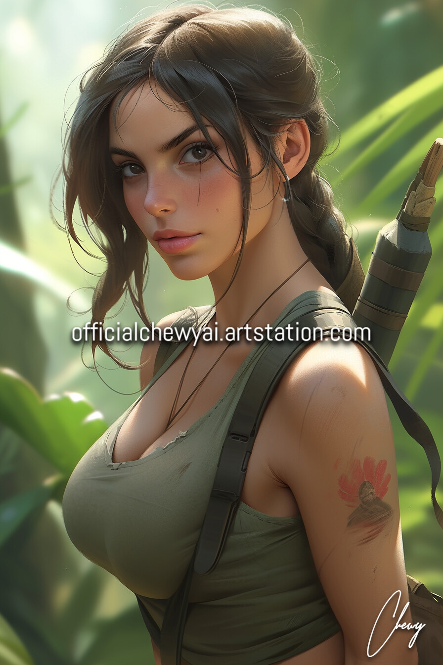 Artstation Lara Croft Inspired