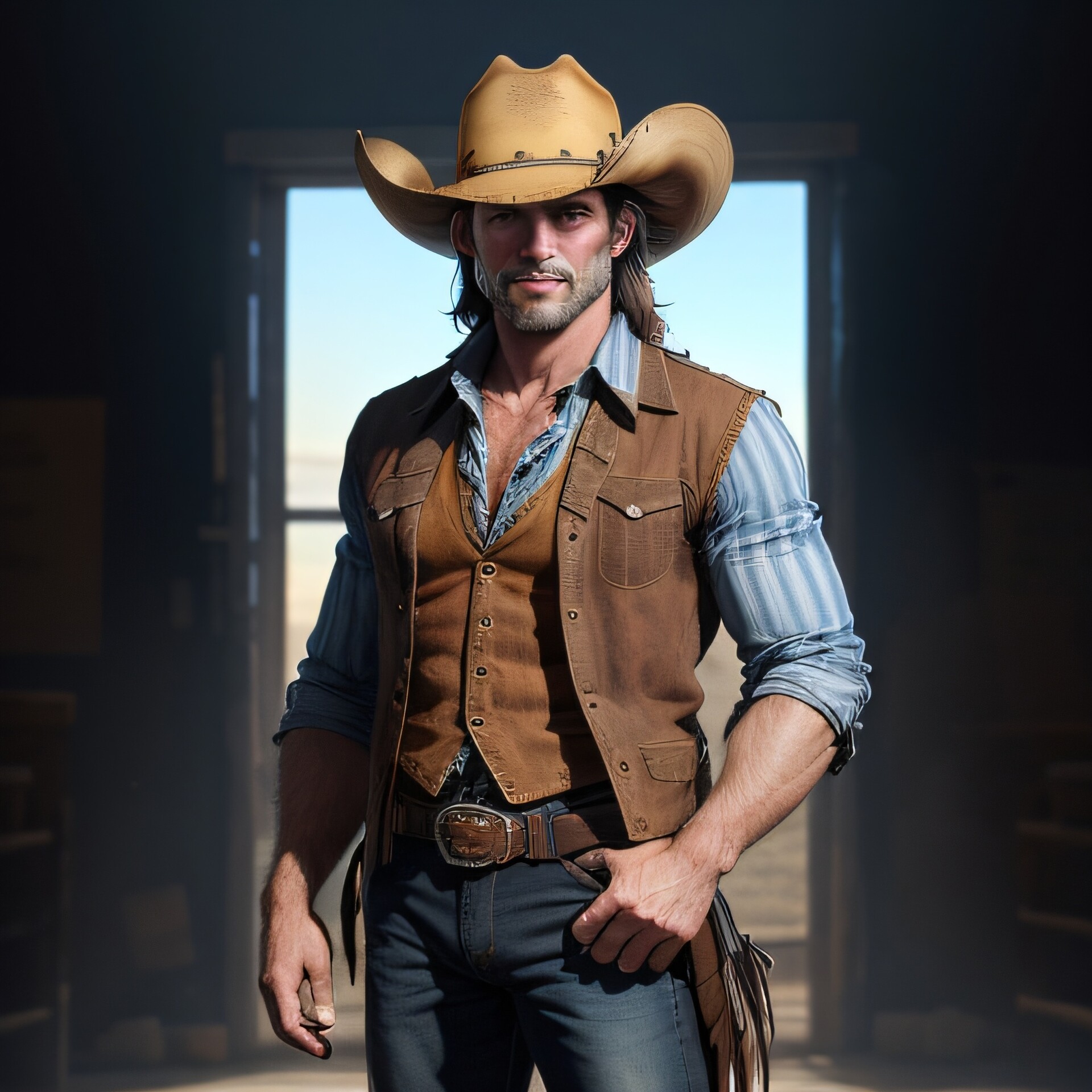 ArtStation - Ultrarealistic Cowboy