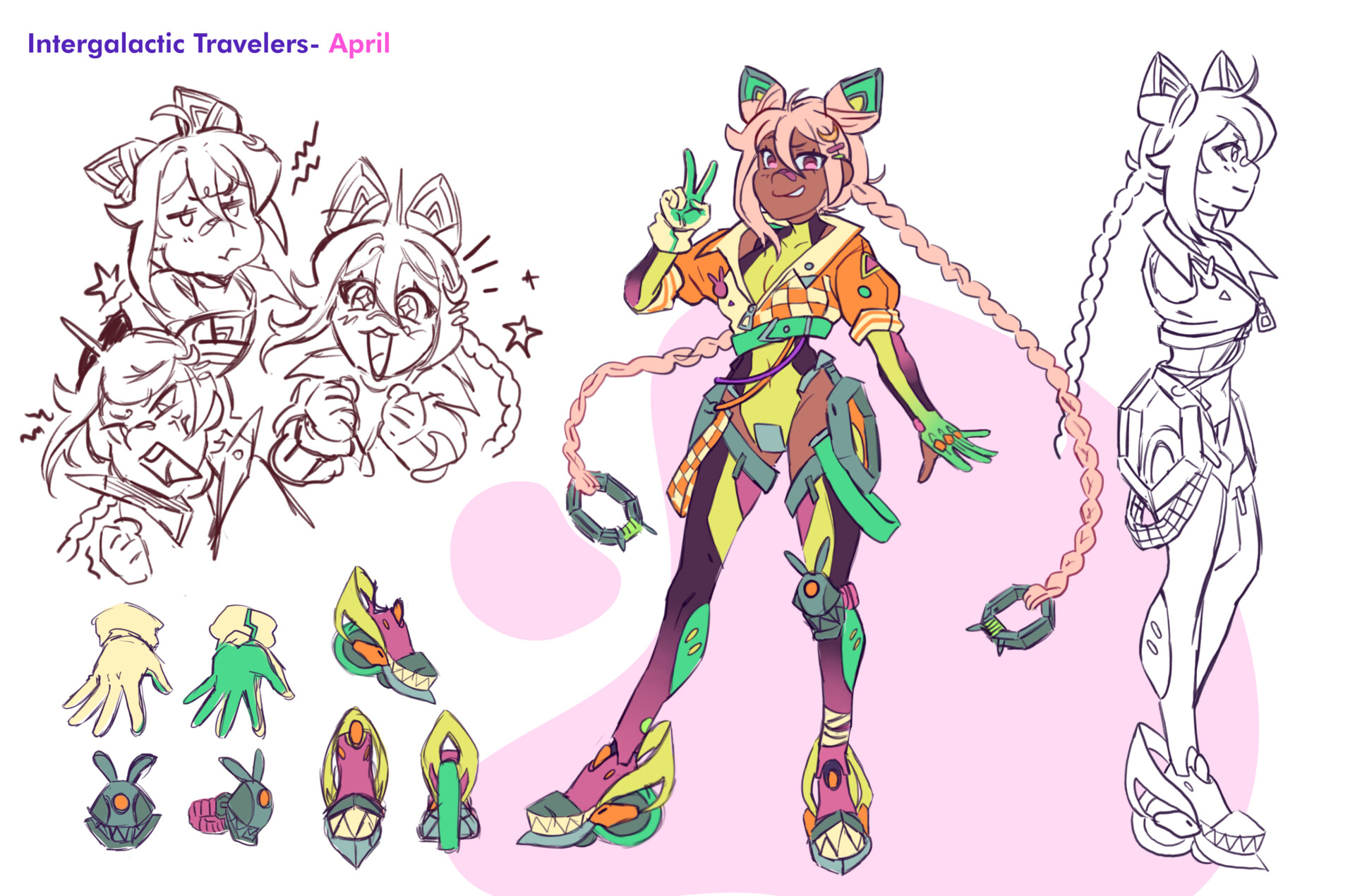 ArtStation - April - Character Sheet