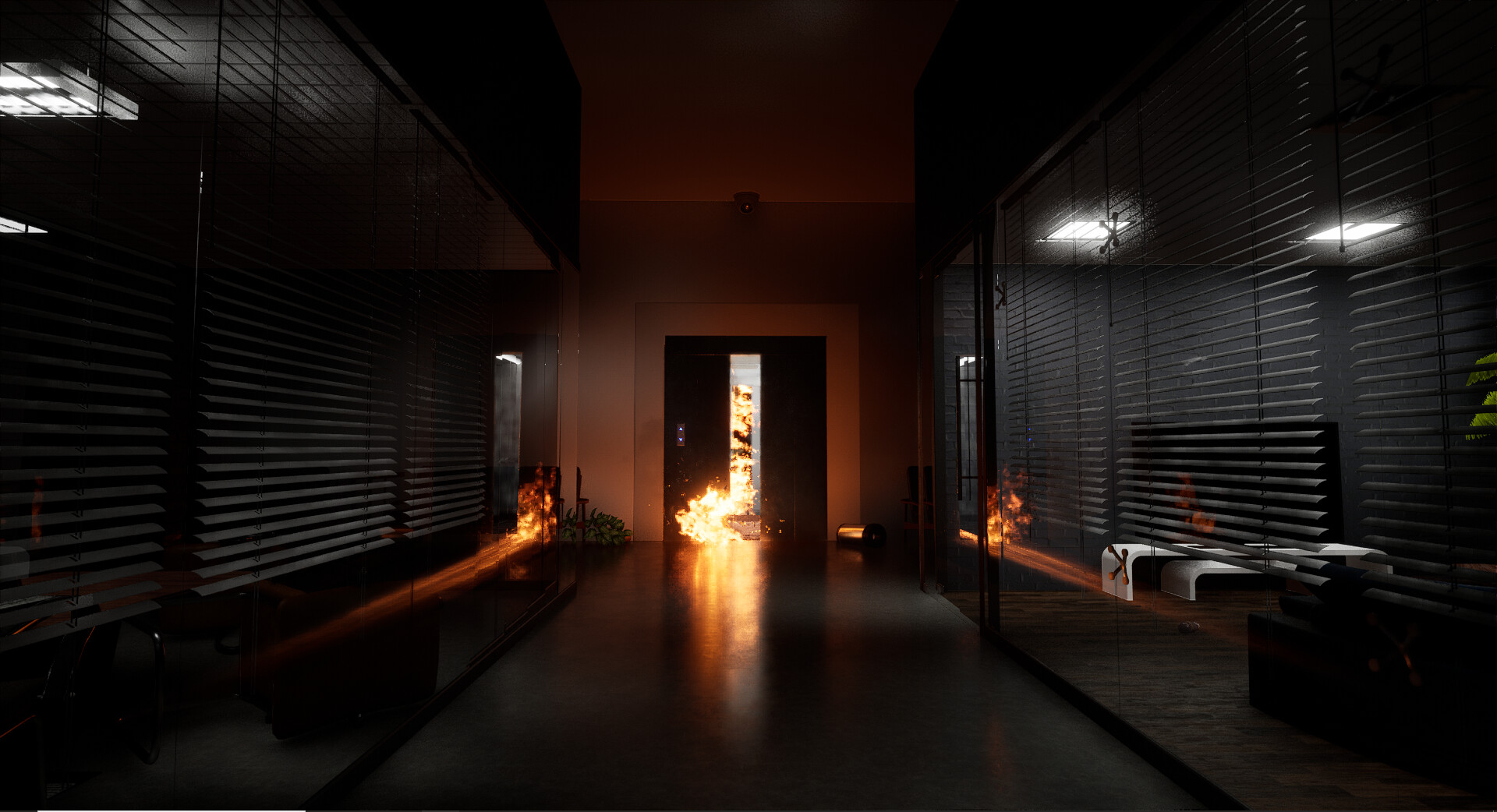 ArtStation - Fire in the building / Unreal Engine 5