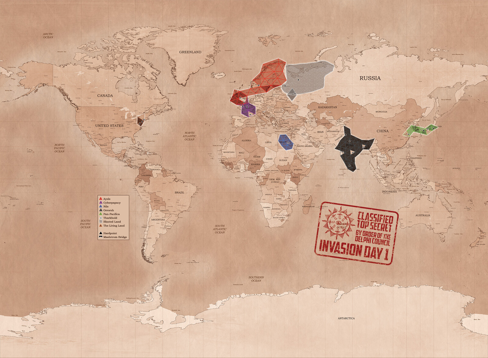 Alida Saxon - Torg World Map