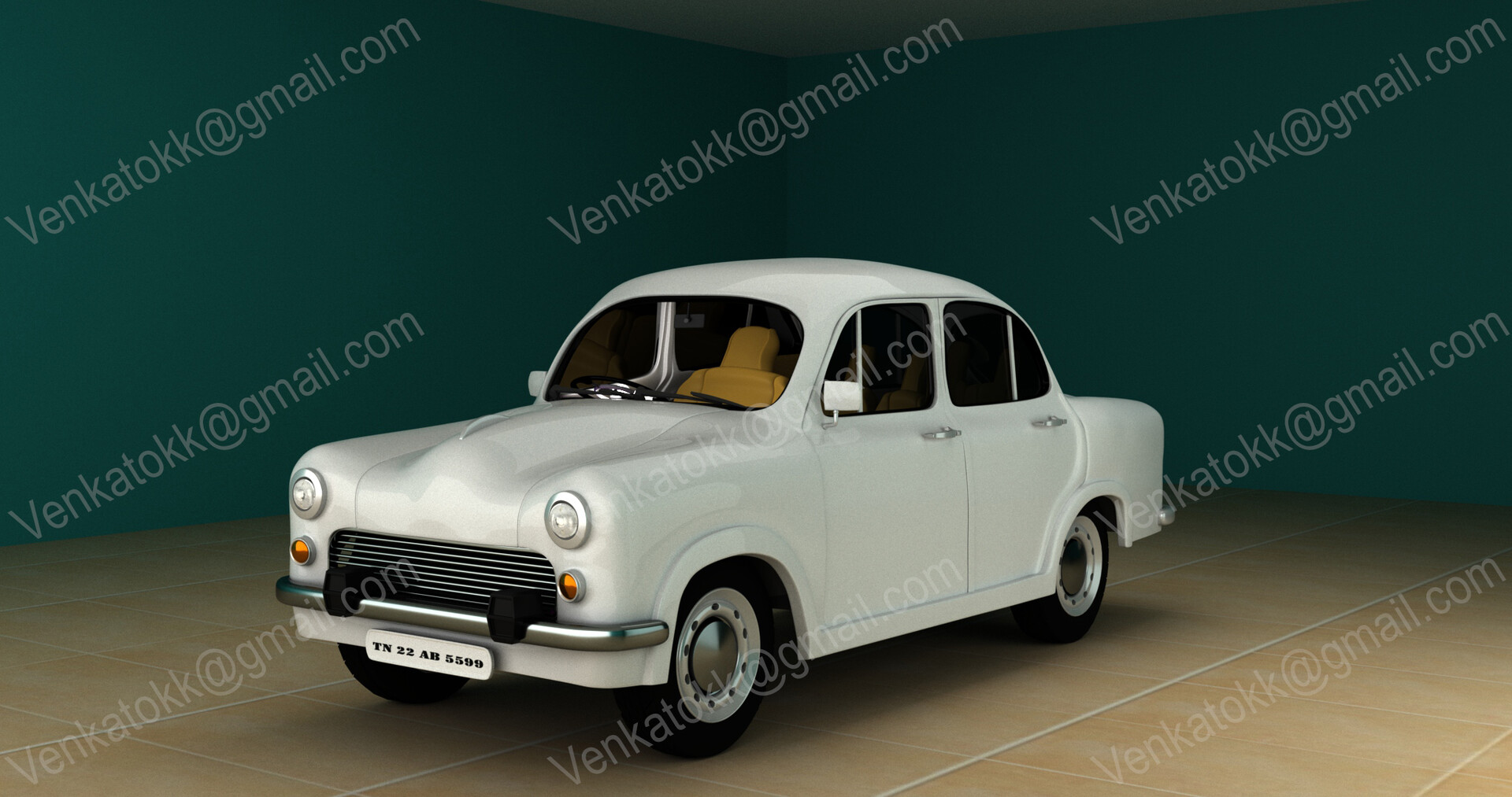 ArtStation - Ambasador car classic 3D model
